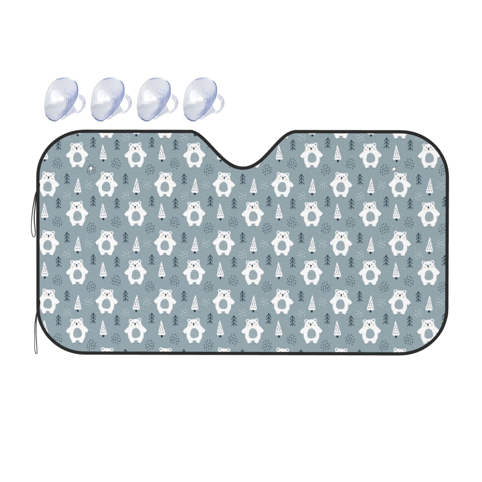 Fuzoiu bead tree winter Print Car Windshield Sunshade,Foldable ...