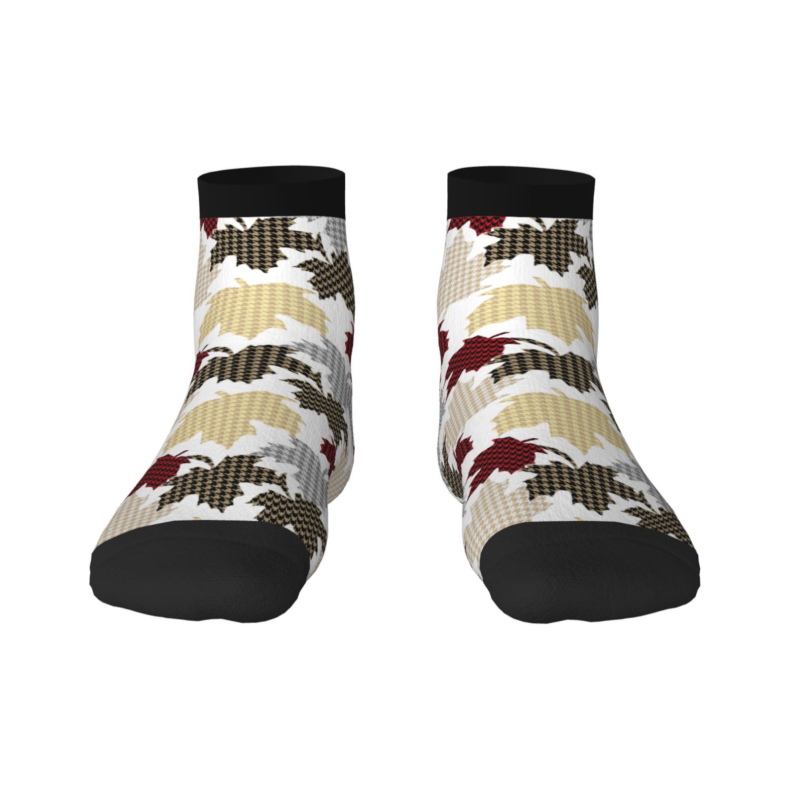 Fuzoiu colorful Maple Print Adult Socks, Crew Moisture-wicking Socks ...