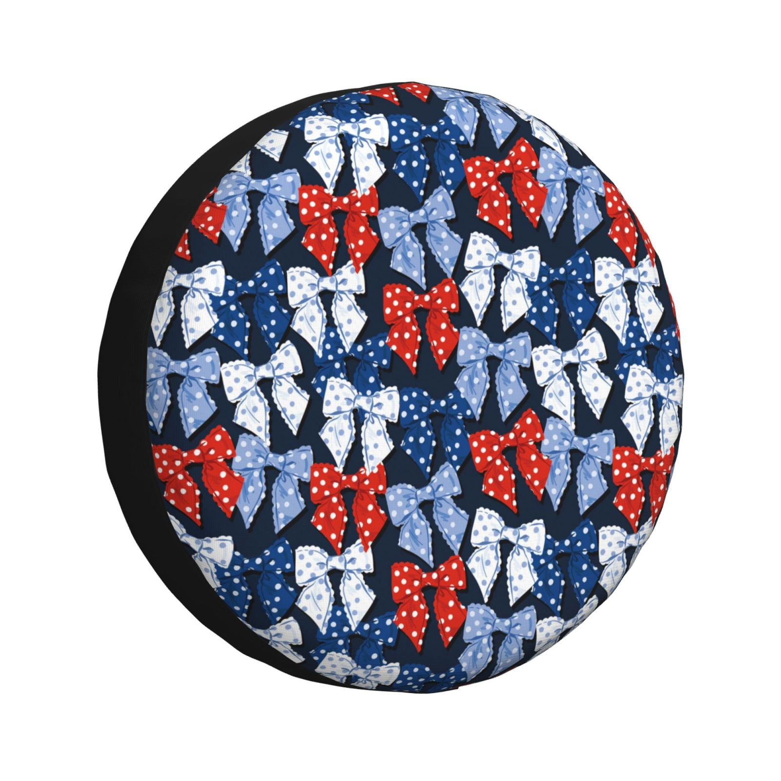 Fuzoiu colorful Polka dot bow Print Universal Spare Tire Cover with ...