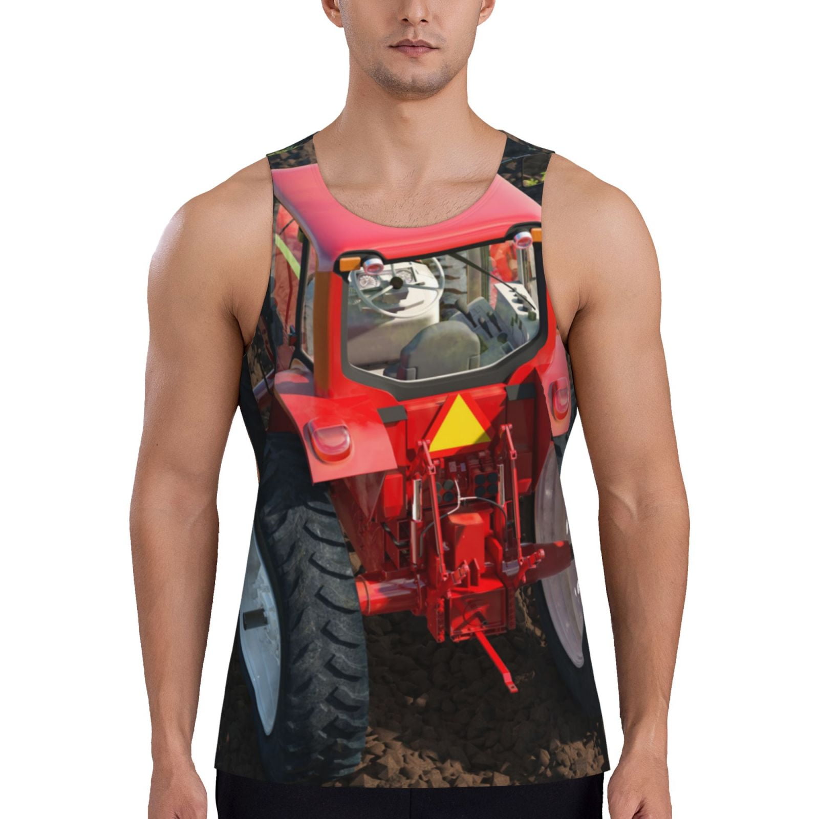 Fuzoiu farm work Men's Workout Tank Tops,Sleeveless Gym Shirt Quick Dry ...