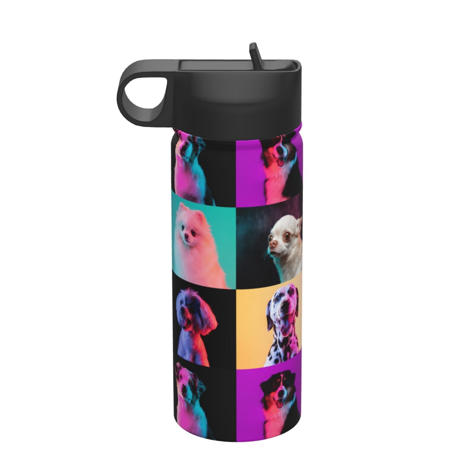 Fuzoiu funny dogs Print 18oz Insulated Sports Kettle, Outdoor Sport Gym ...