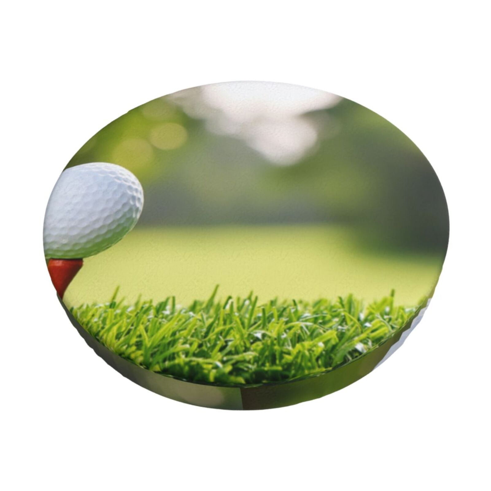 Fuzoiu golf ball perched on a tee Print Bar Stool Cushions, Super ...