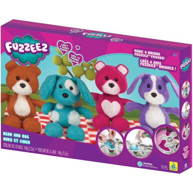Fuzzeez Felt Mega Kit, Bear & Dog - Walmart.com