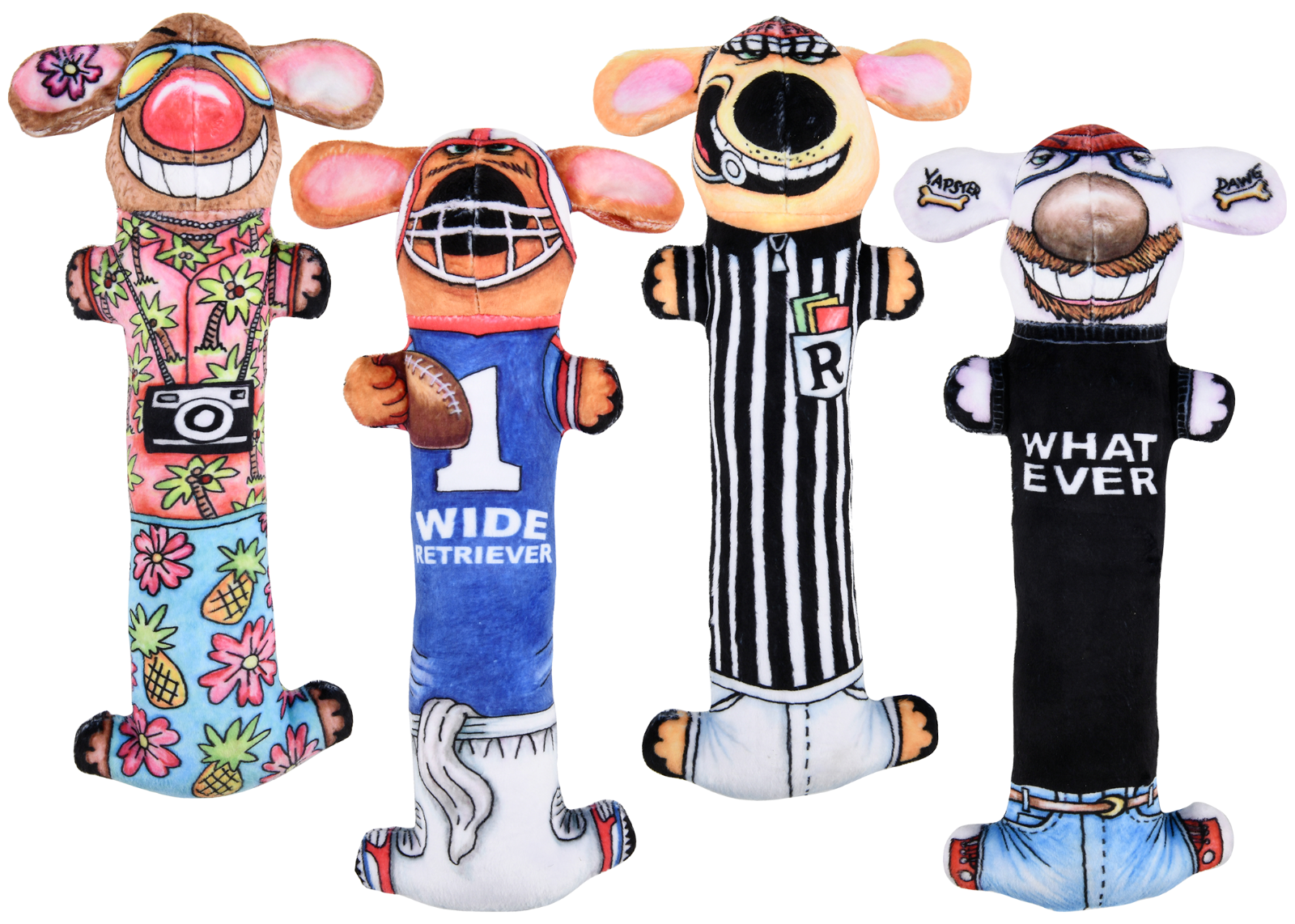 Fuzzu (By Multipet) Assorted Loofa Dog Toy, 12 Inch (Each Sold ...