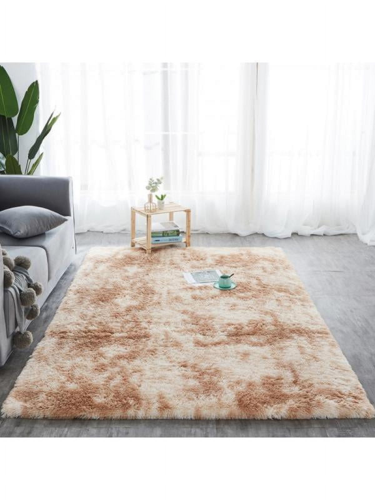 Fuzzy Abstract Area Rugs for Bedroom Living Room Fluffy Shag Fur Rug ...