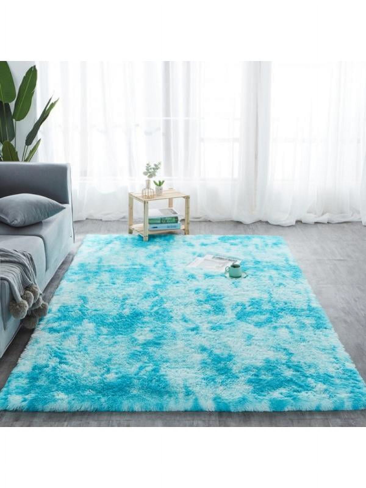 Fuzzy Abstract Area Rugs for Bedroom Living Room Fluffy Shag Fur Rug ...