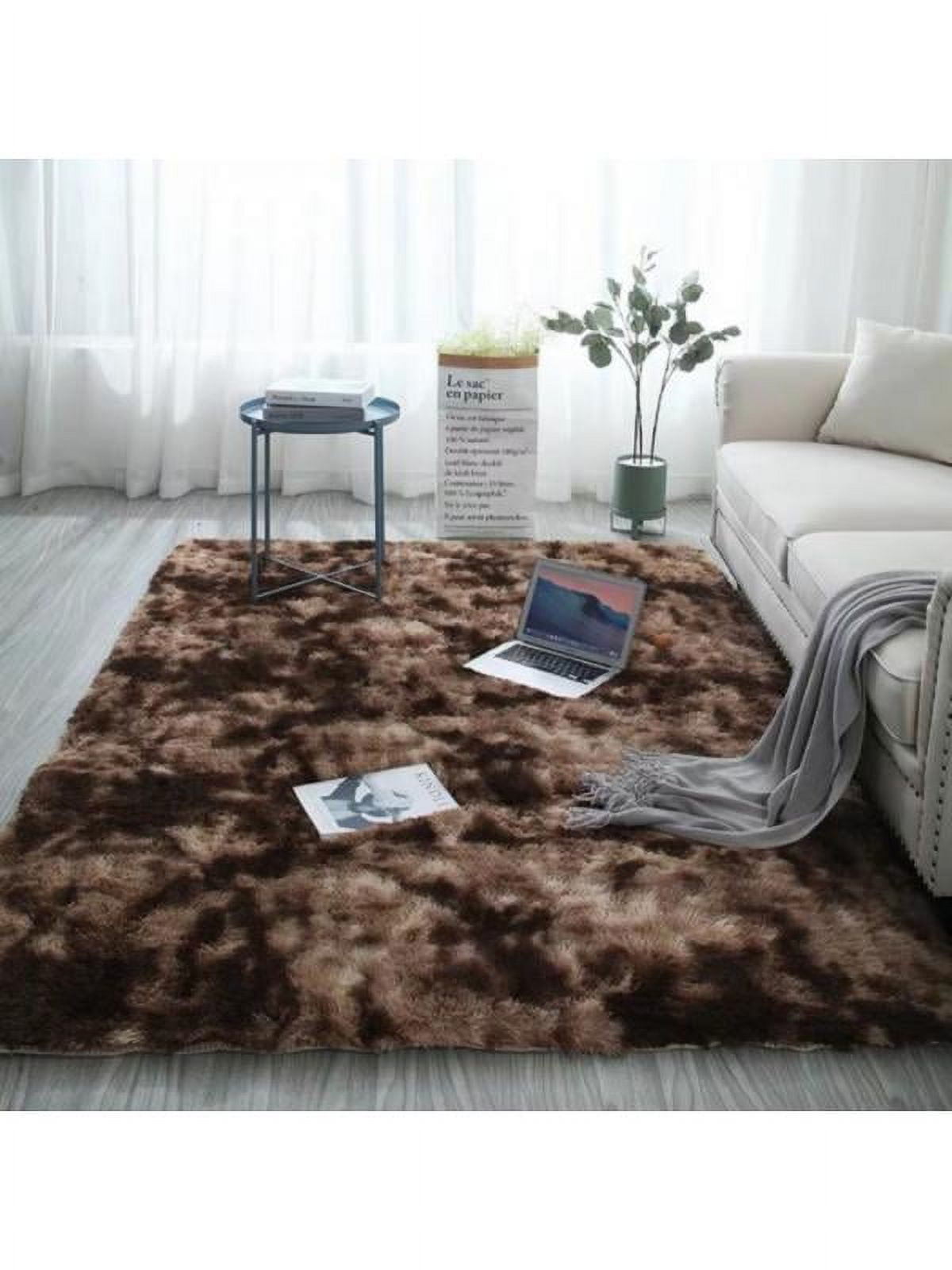 Fuzzy Abstract Area Rugs for Bedroom Living Room Fluffy Shag Fur Rug ...