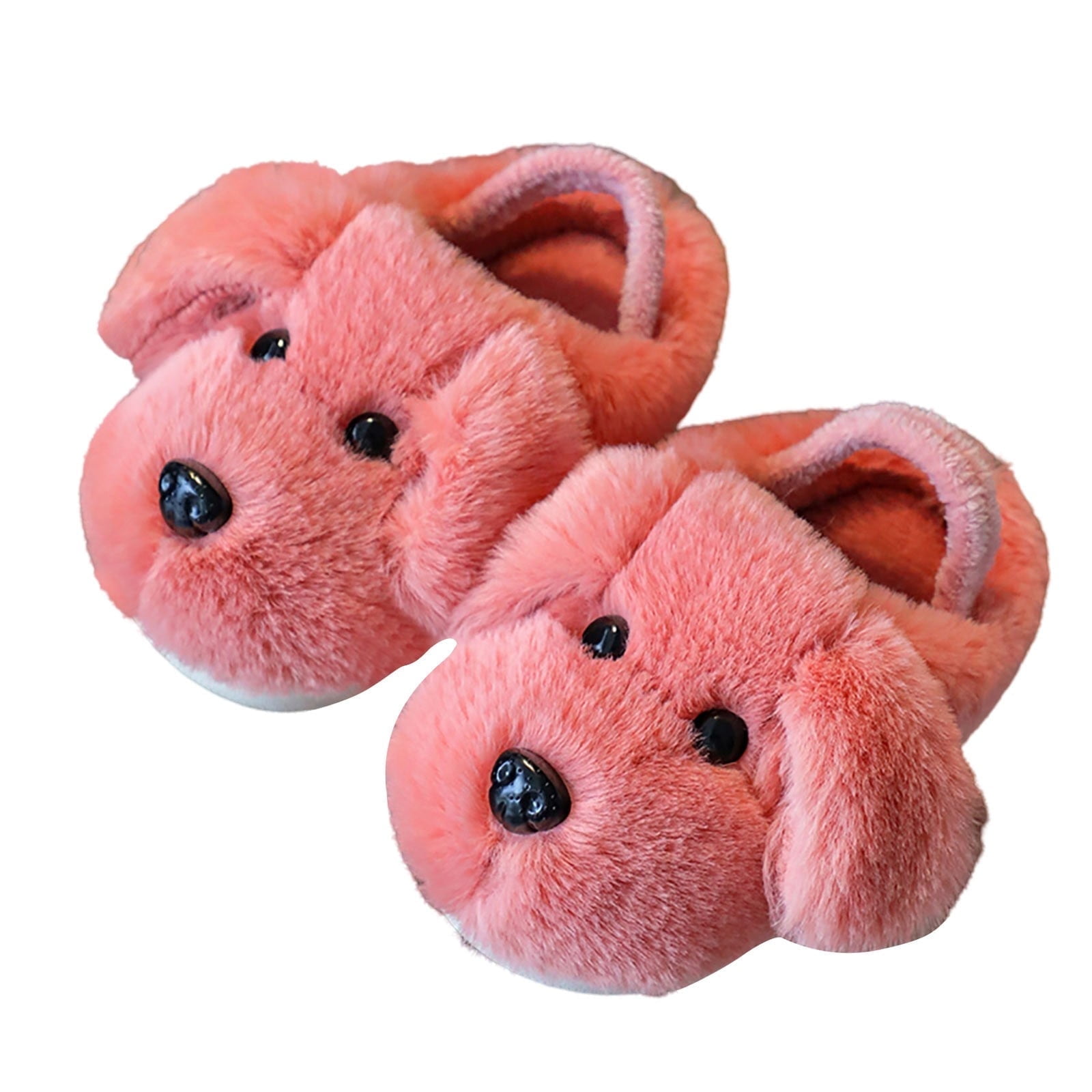 Fuzzy Animal Slippers For Toddler Kids Cozy and Comfortable Cute Dog ...