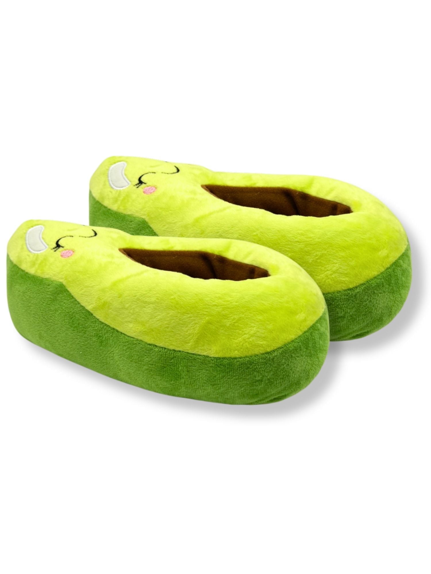 Fuzzy Babba Women's Avocado 3D Plush Slippers, 1-Pack, Sizes XS/S, M/L ...