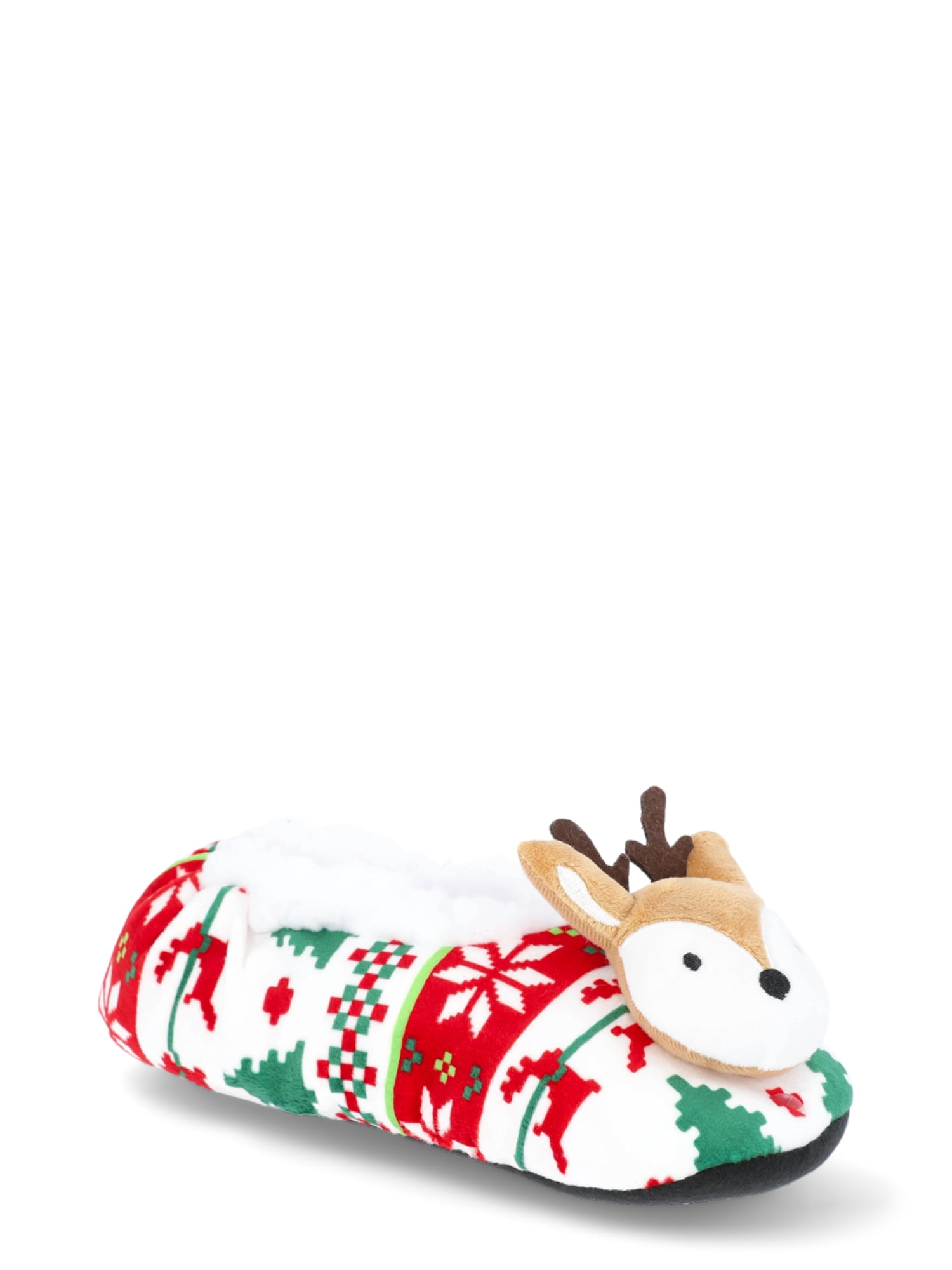 Fuzzy Babba 3D Reindeer Slipper Socks - women's Slippers - Walmart.com