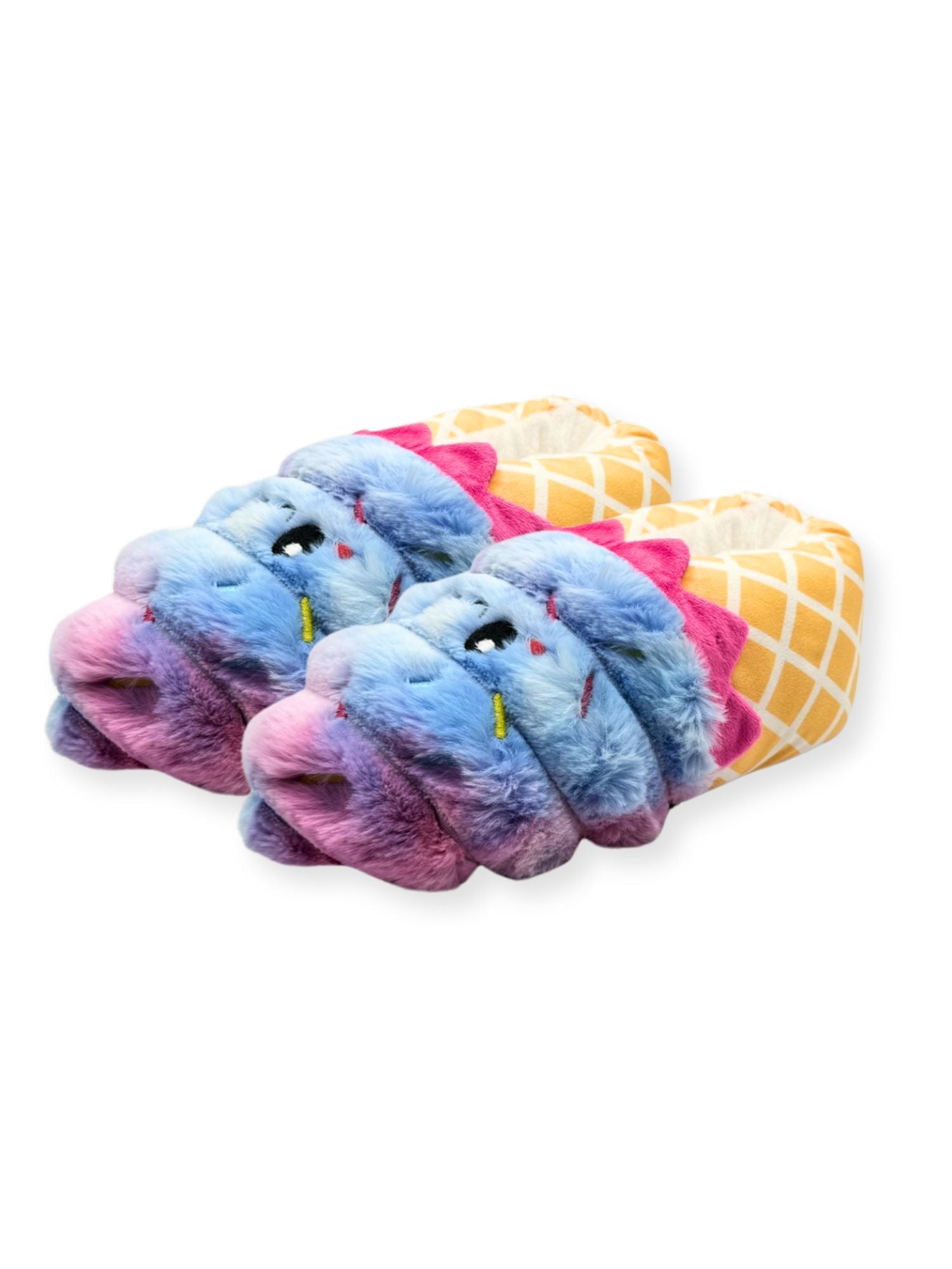 Fuzzy Babba Women's Ice Cream 3D Plush Slippers, 1-Pack, Sizes XS/S, M/L, L/XL - Walmart.com