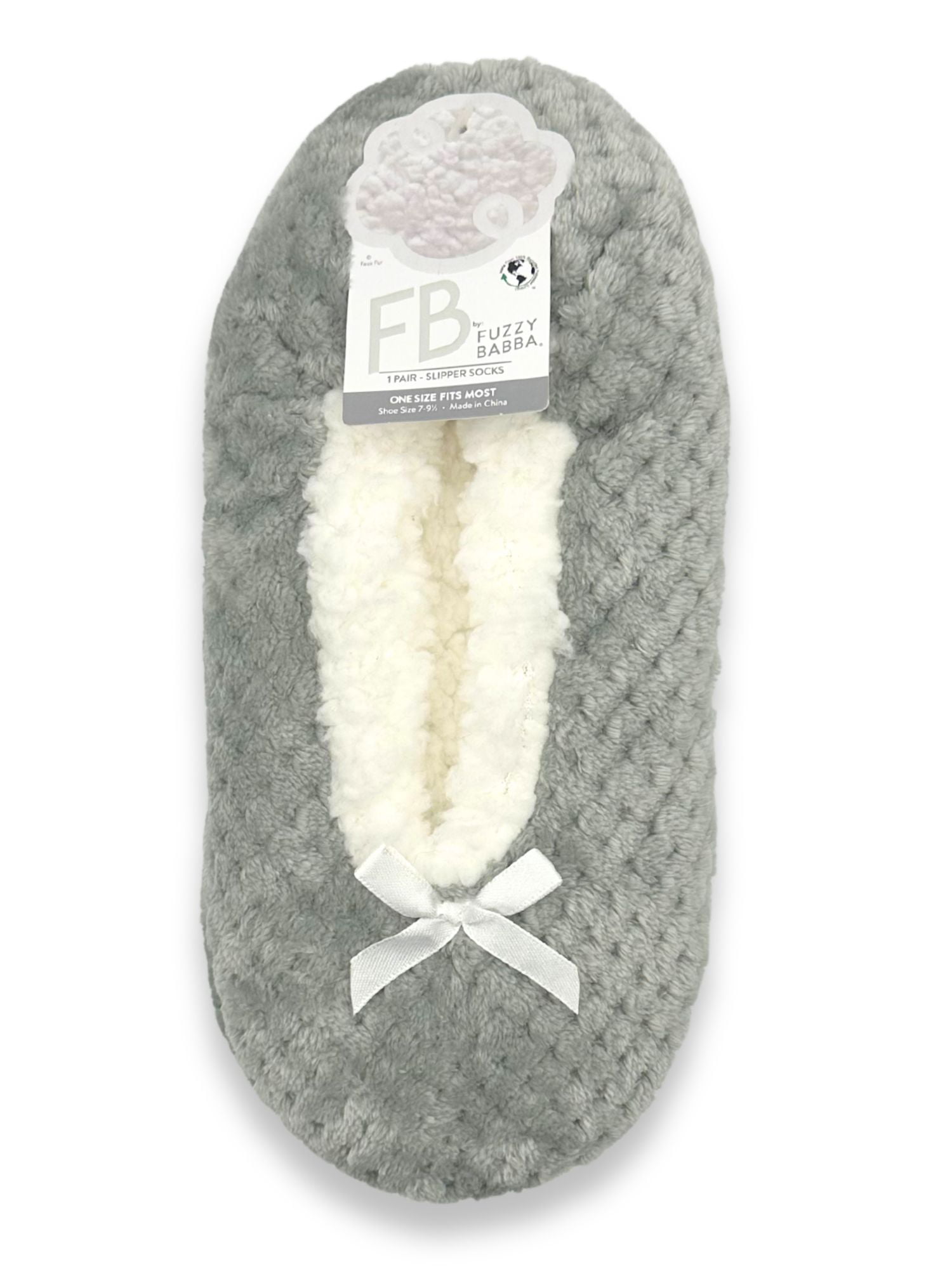 Fuzzy Babba Women's Textured Slipper Socks, 1-Pack, One Size - Walmart.com