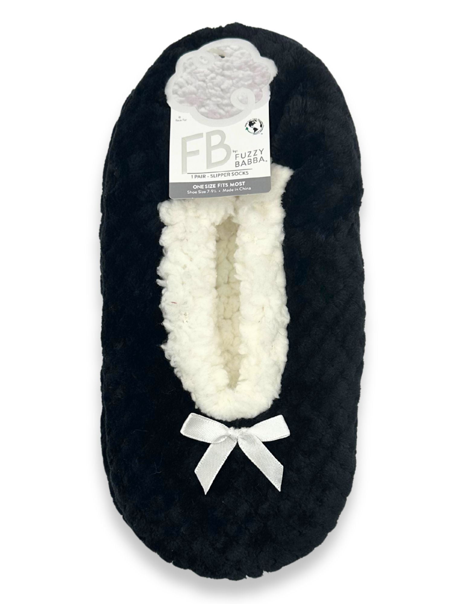 Fuzzy Babba Women's Textured Slipper Socks, 1-Pack, One Size - Walmart.com