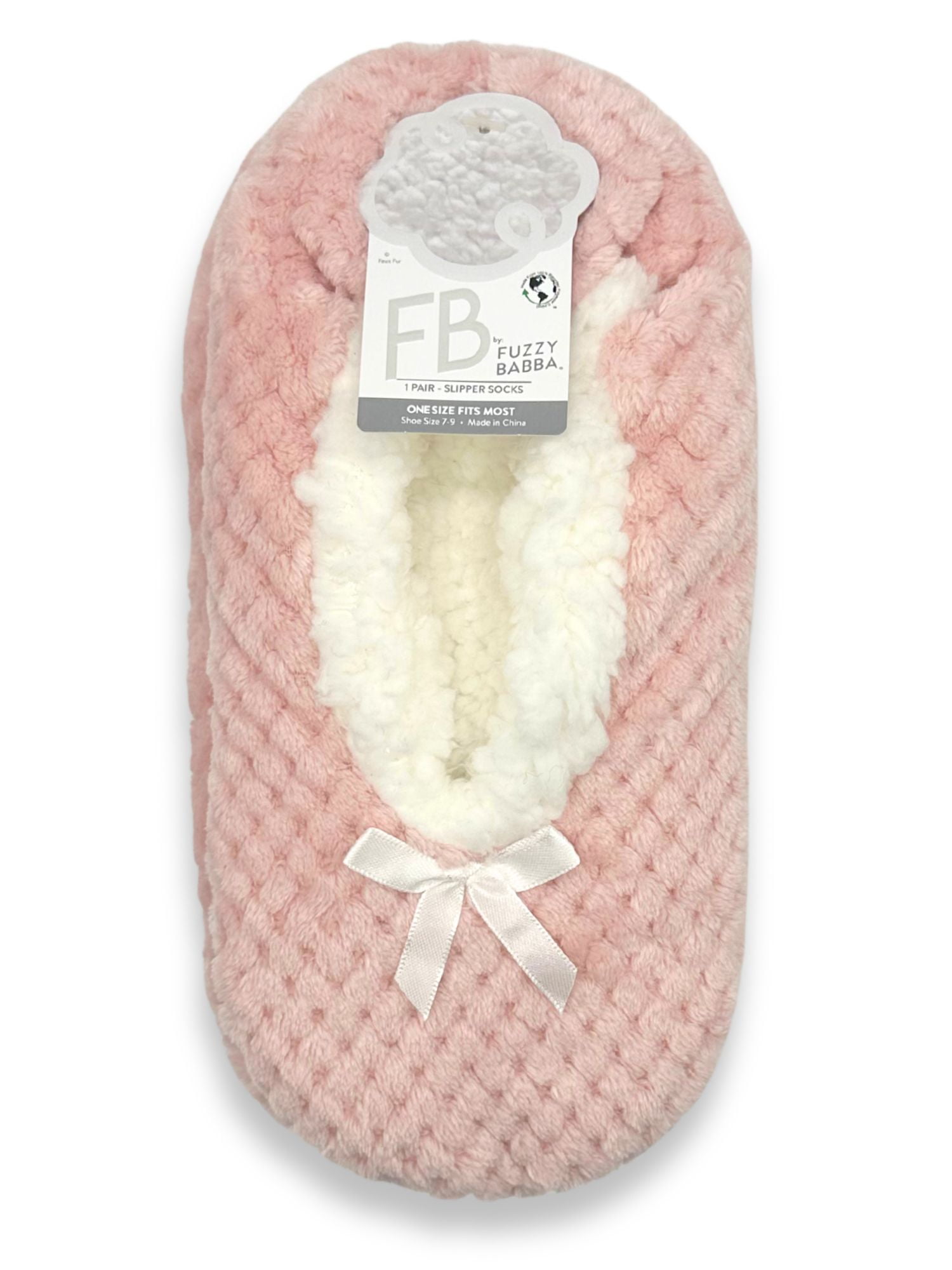 Fuzzy Babba Women's Textured Slipper Socks, 1-Pack, One Size - Walmart.com
