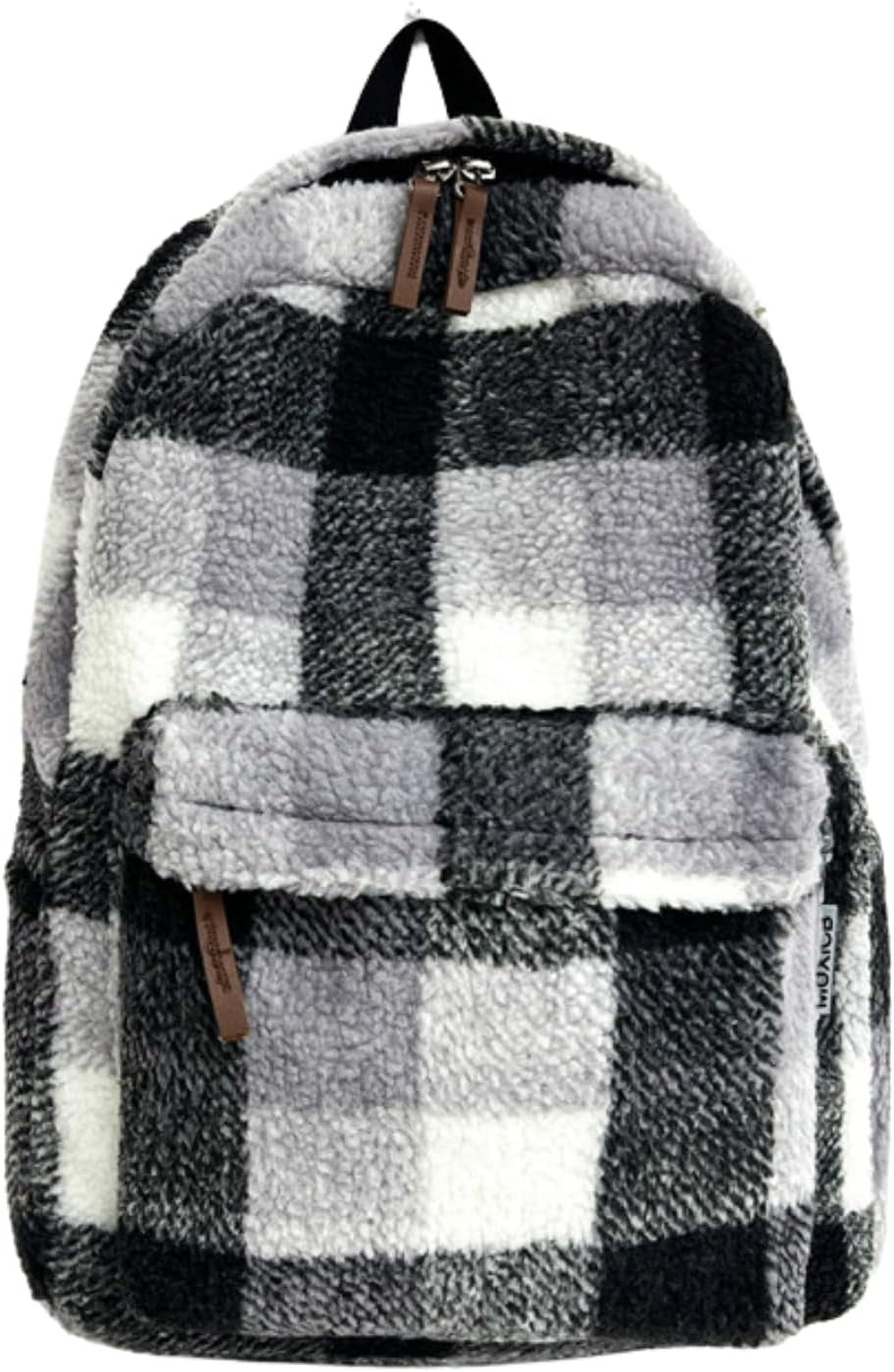 Fuzzy Backpack Purse for Women - Cute Fluffy Sherpa Daypack Aesthetic ...