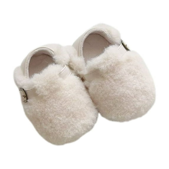 Fuzzy Booties for Boys and Girls, Soft Shearling-Like Material, Ideal ...