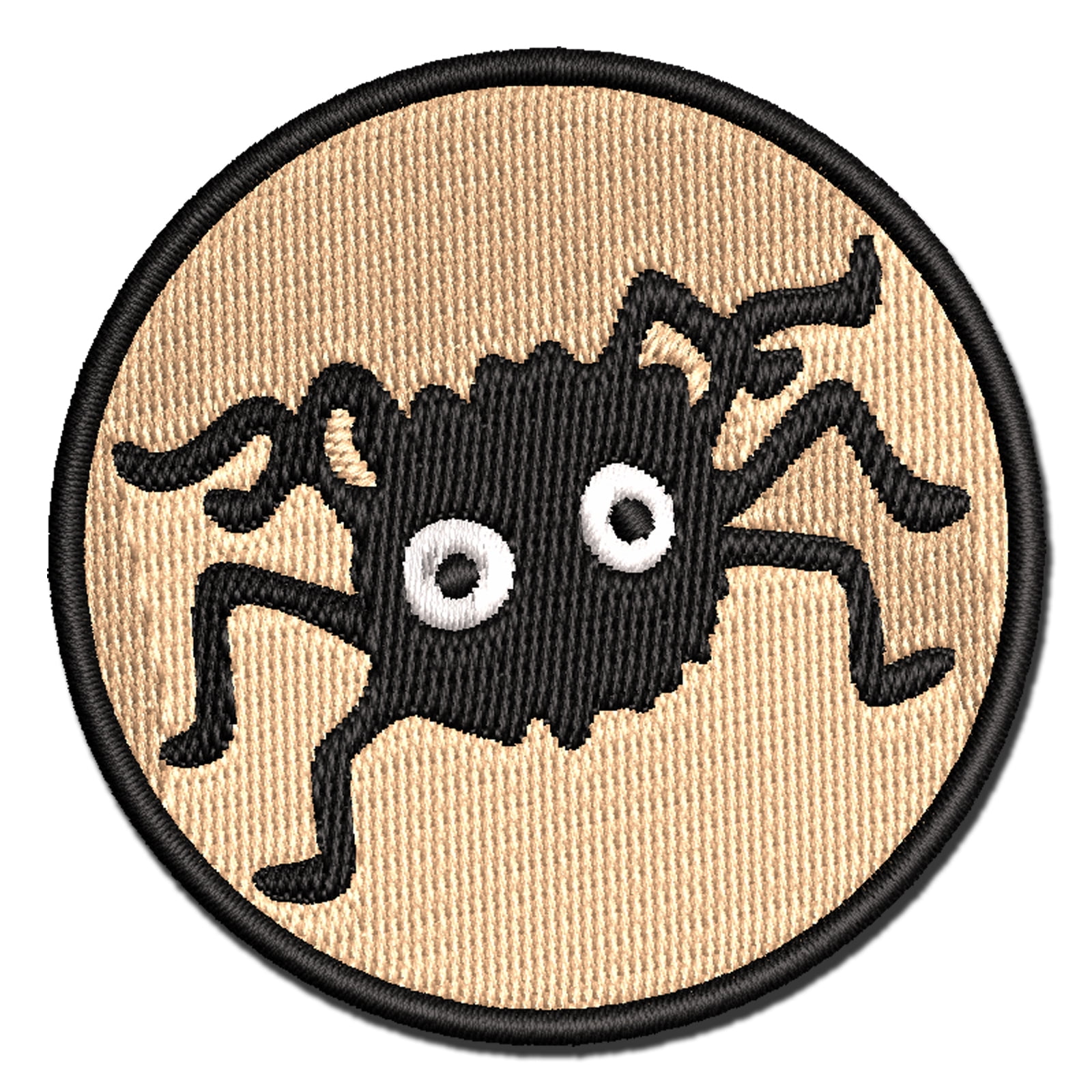 Fuzzy Cartoon Bug Spider Applique Multi-Color Embroidered Hook & Loop ...