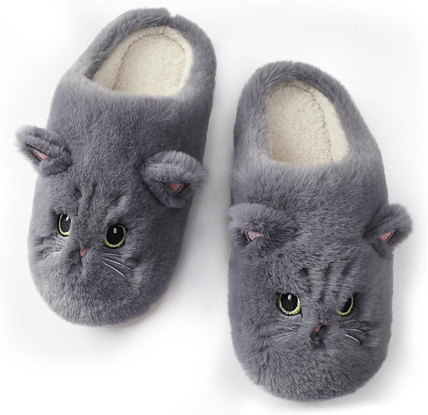 Customer reviews for Fuzzy Cat Slippers for Womens Soft Warm House ...