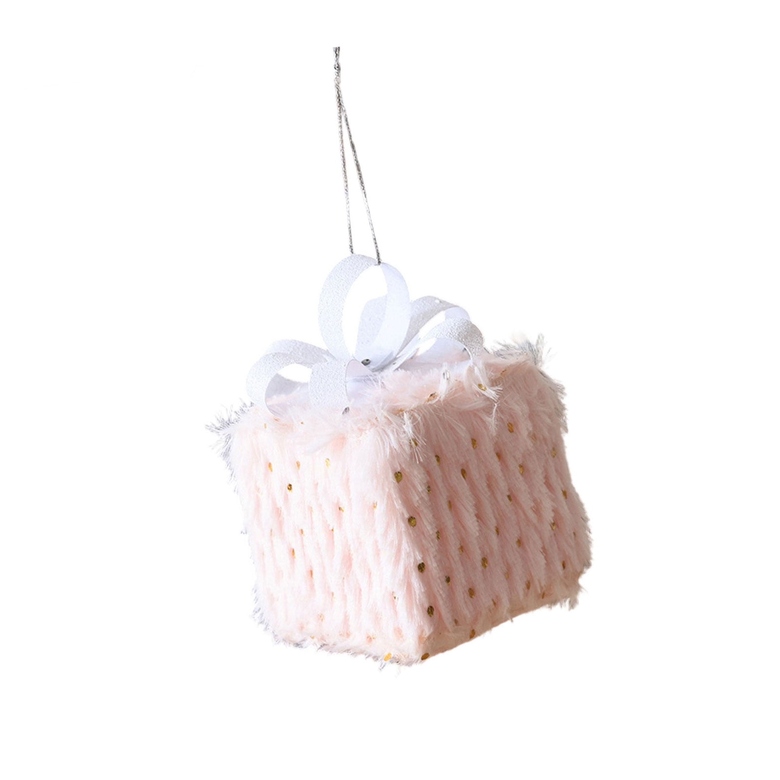 Fuzzy Christmas Tree Decorations Plush Christmas Trees Ornament For ...