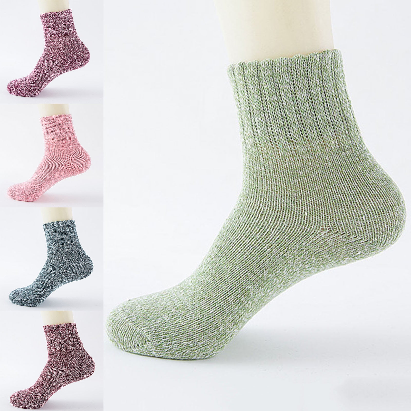 Fuzzy Cozy Socks Women Fluffy Plush Crew Slipper Sock For Girls Warm ...