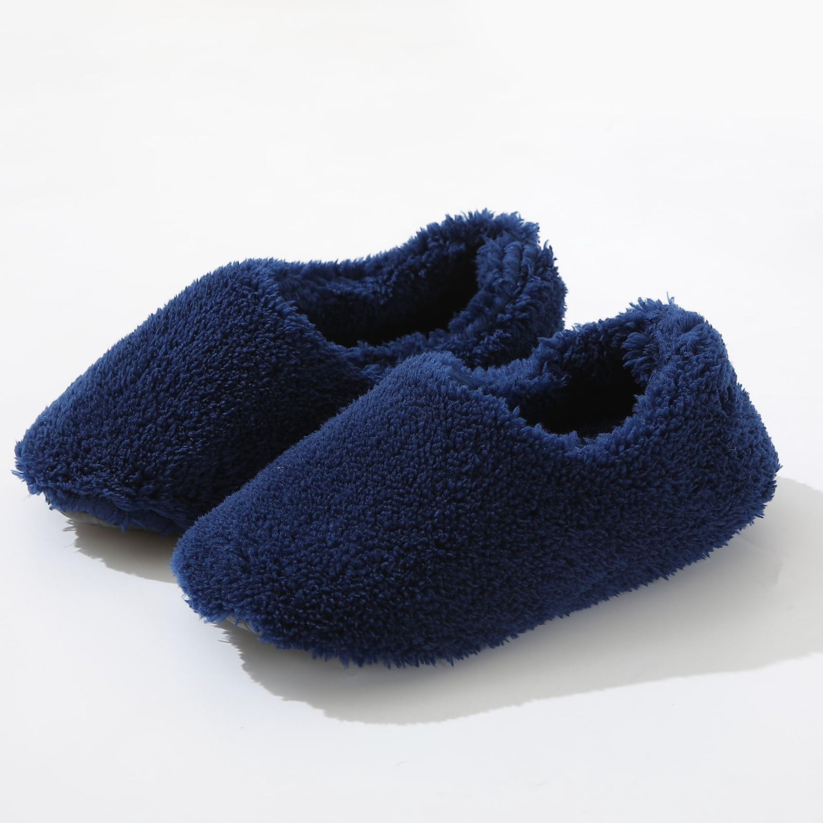 Fuzzy Curly Memory Foam Loafer Slippers for Women Mens Lightweight ...