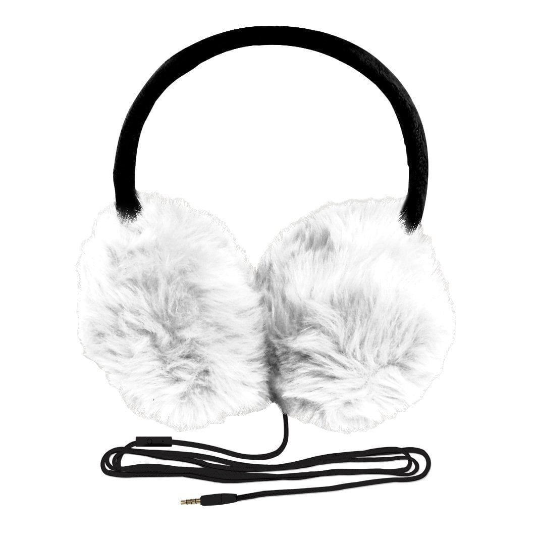 Fuzzy Fones Panda Bear Headphone Earmuffs with Microphone, Black and ...