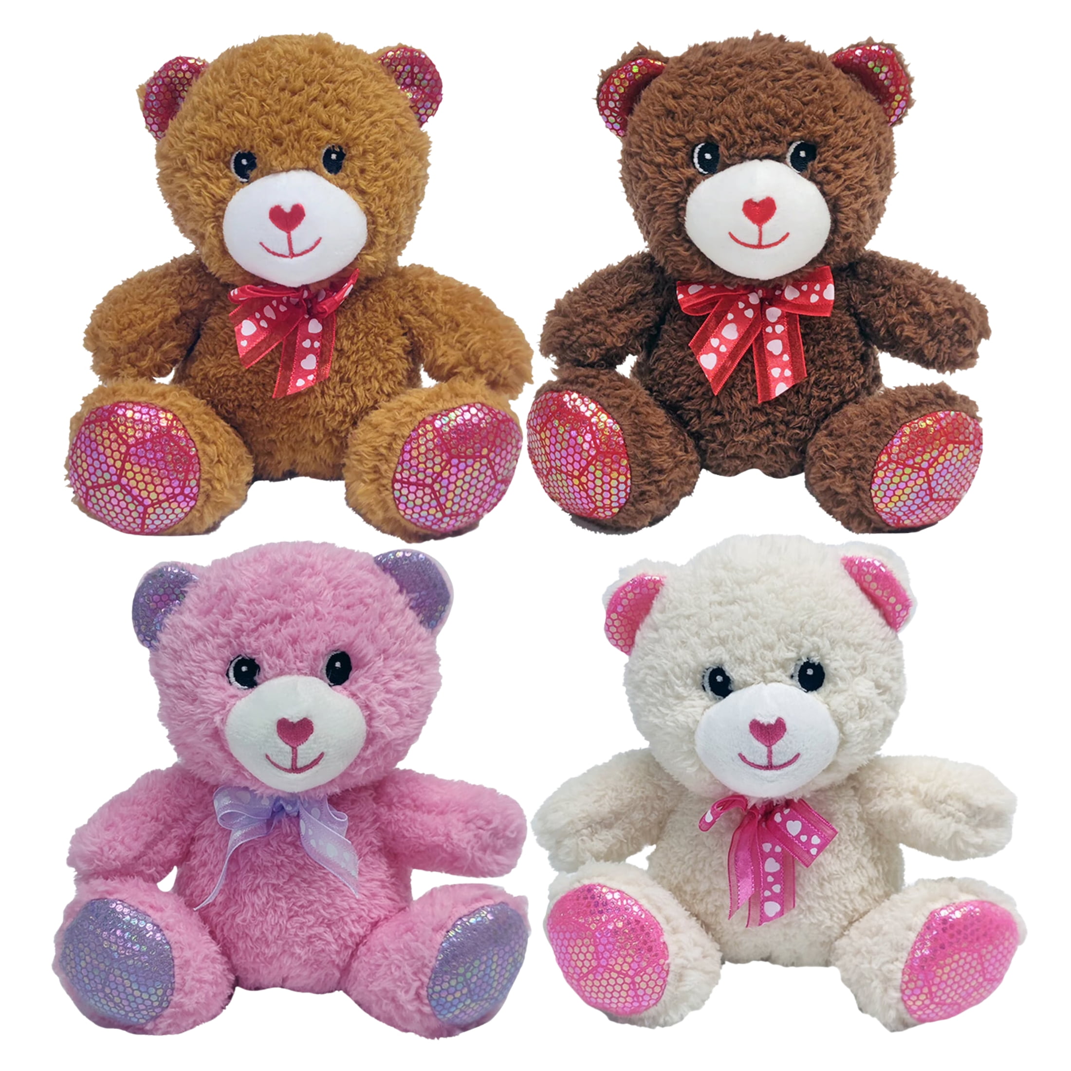 Fuzzy Friends Valentines Chocolate Scented Bears 7 inches for Her Him ...