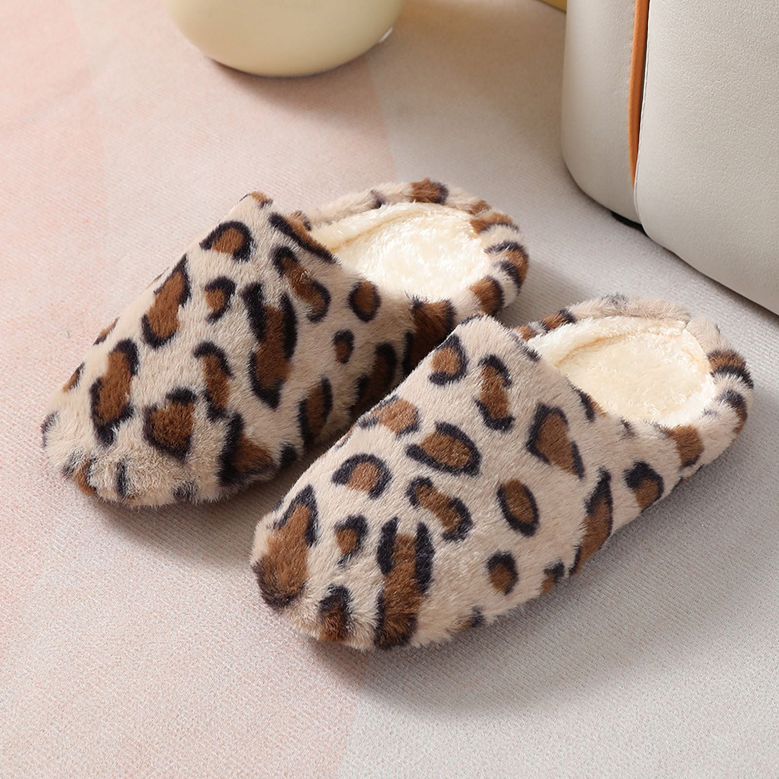 Fuzzy House Slippers for Women Indoor Cozy Fluffy Slippers Warm House ...