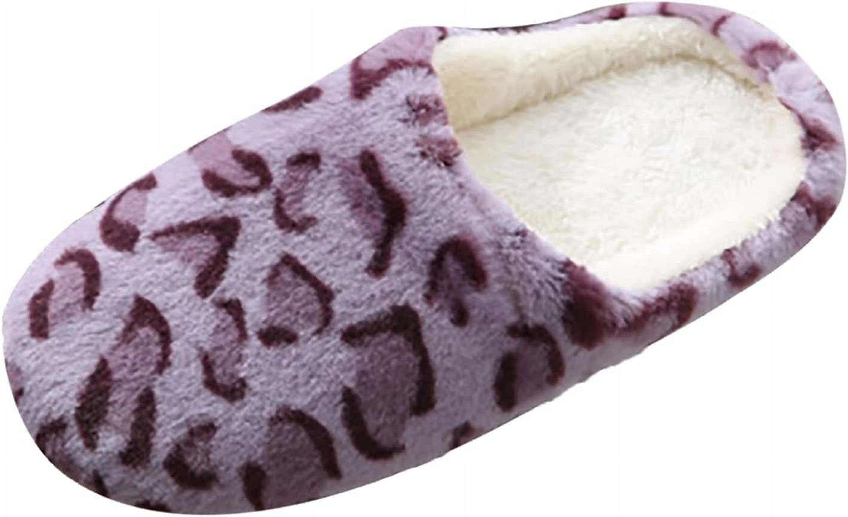 Fuzzy House Slippers for Women Indoor Cozy Fluffy Slippers Warm House ...