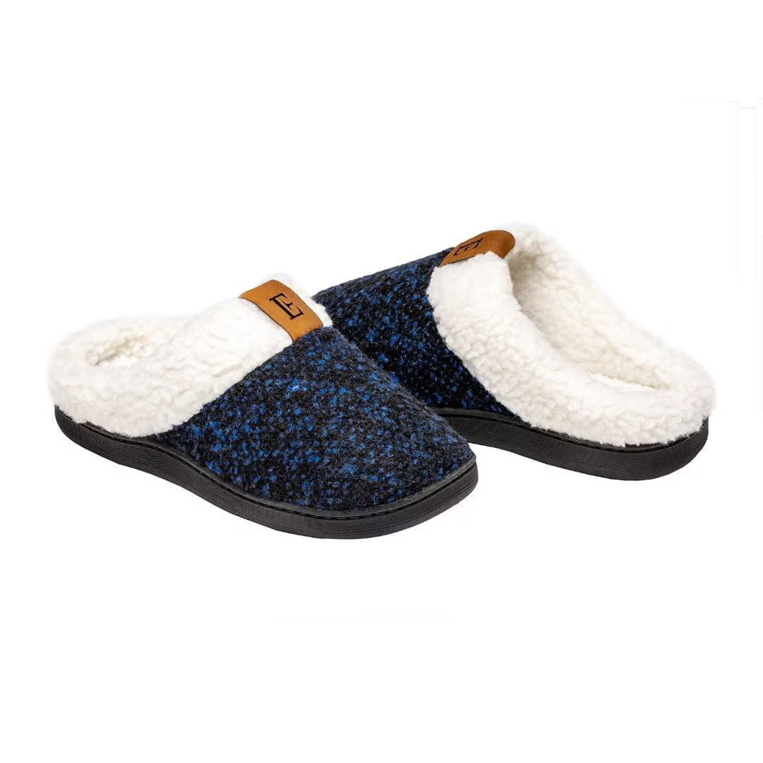 Generic Fuzzy Memory Foam Slippers for Women, Warm Indoor Outdoor House ...