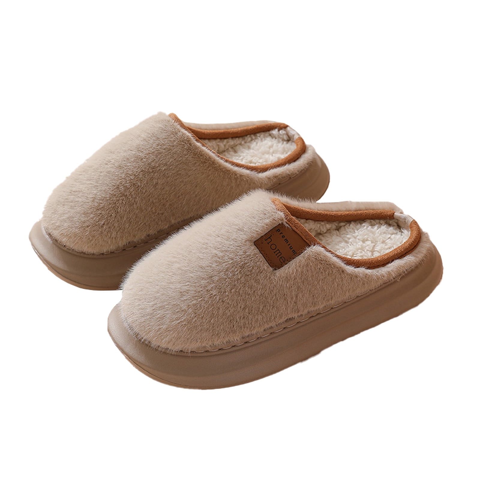 Fuzzy Slippers for Women Men, Cute Fluffy House Slippers, Plush Memory ...