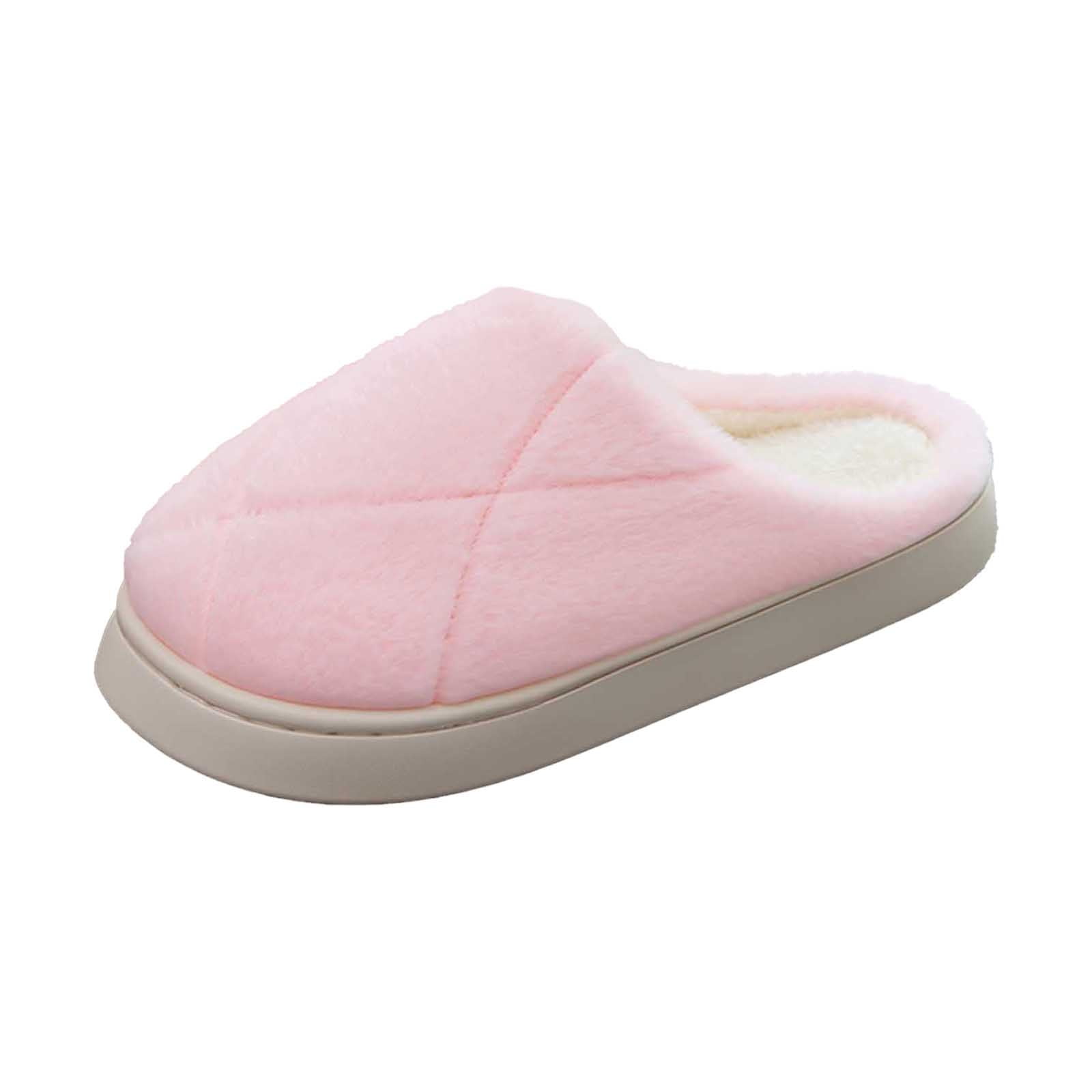 Fuzzy Slippers for Women Cozy Fluffy Memory Foam Arch Women's Cozy ...
