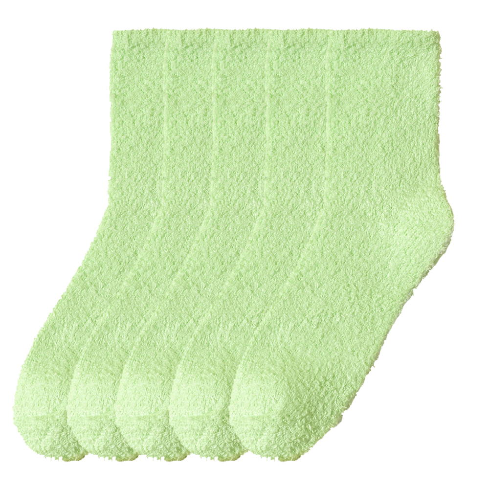 Fuzzy Socks Non Skid, 5 Pairs for Women, Warm, Soft Furry Microfiber ...