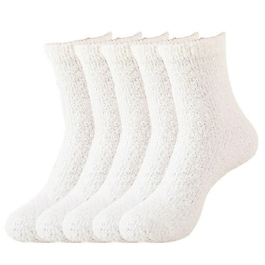 Women's Extra Large Fuzzy Soft Colored Cozy Plush Warm Fluffy Socks ...