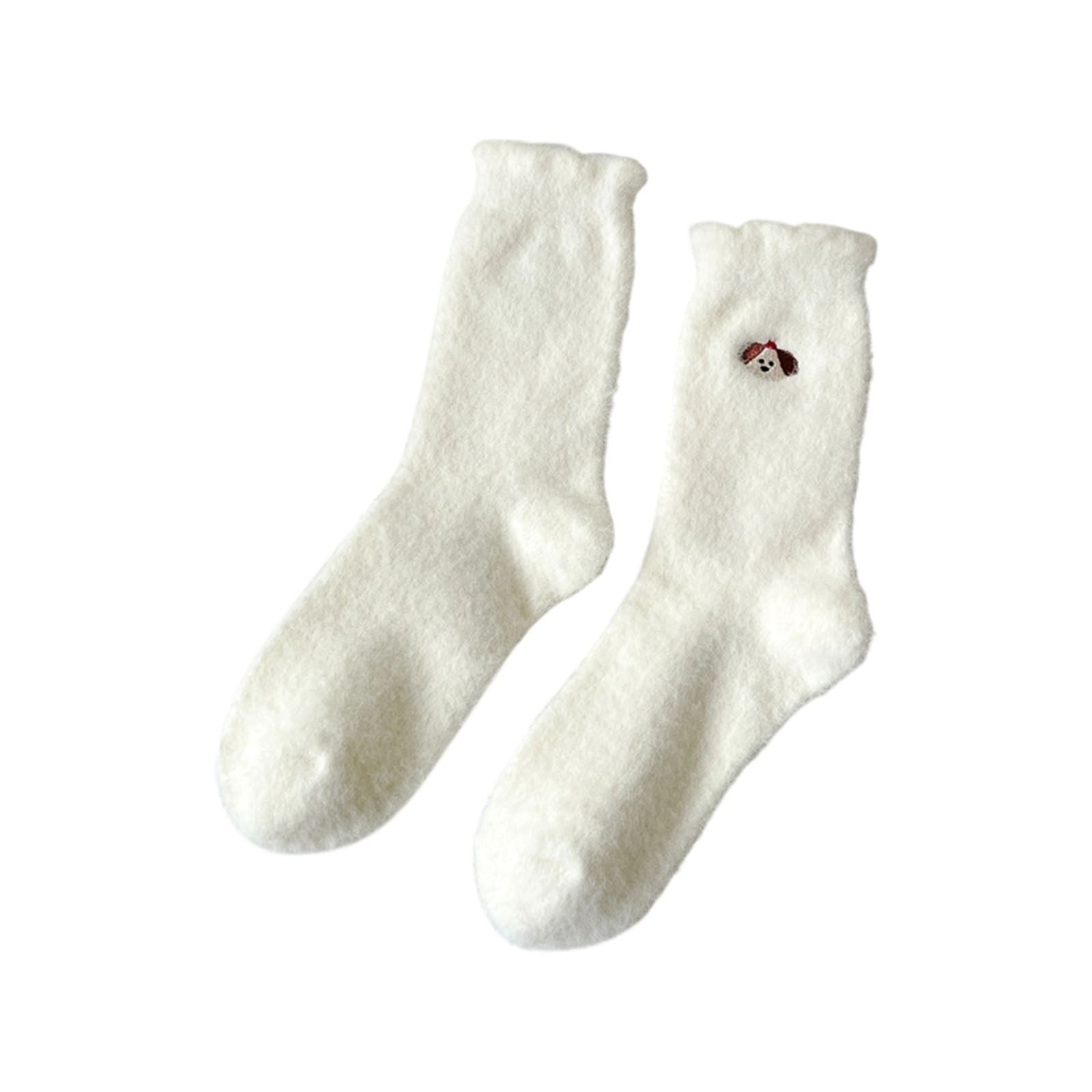 Fuzzy Socks Plush Sleep Cozy Winter Warm Christmas Tree Soft Hospital ...