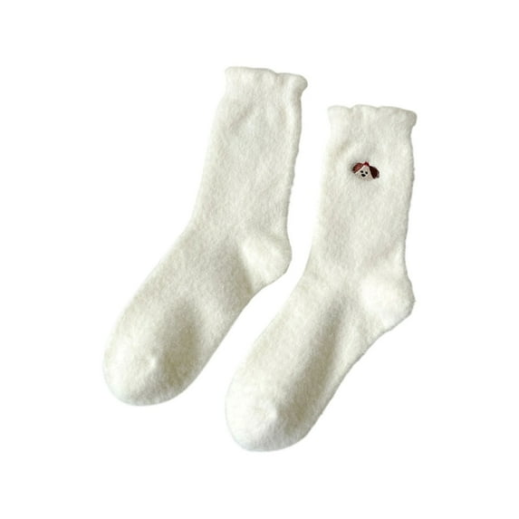 Fuzzy Socks Plush Sleep Cozy Winter Warm Christmas Tree Soft Hospital ...