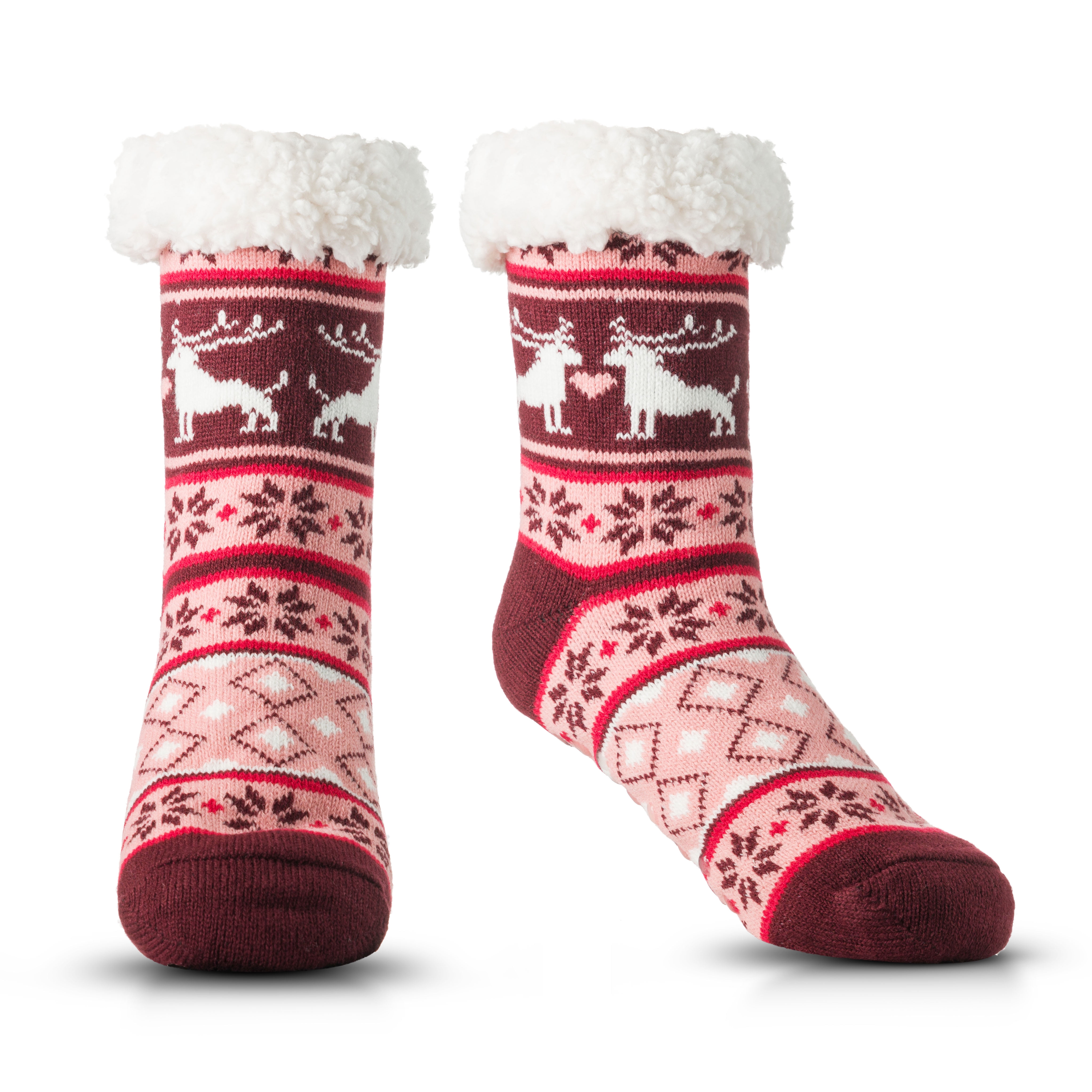 Fuzzy Socks for Women Cozy Fleece-Lined Sherpa Slipper Socks Super Soft ...