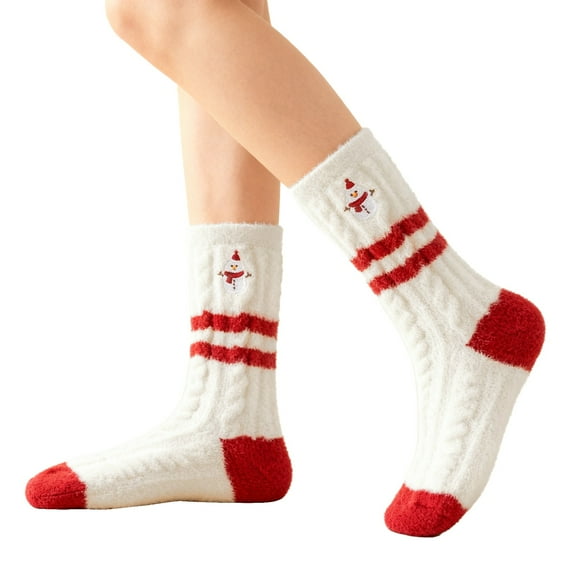 Fuzzy Socks for Women Ladies' Thickened Plush Heat Retaining And Warm ...