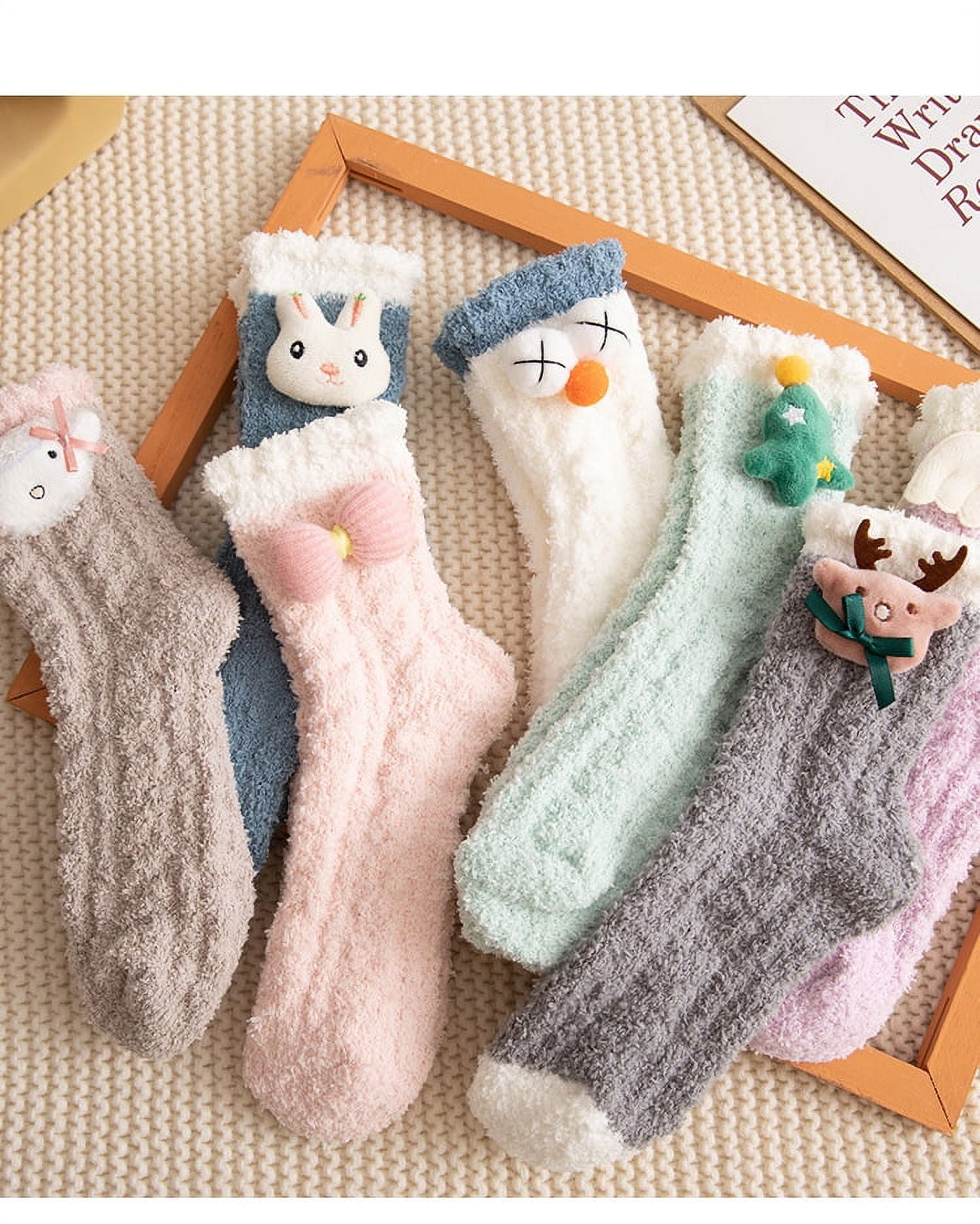 Fuzzy Socks For Women Warm Soft Fluffy Socks Thick Cozy Plush Sock