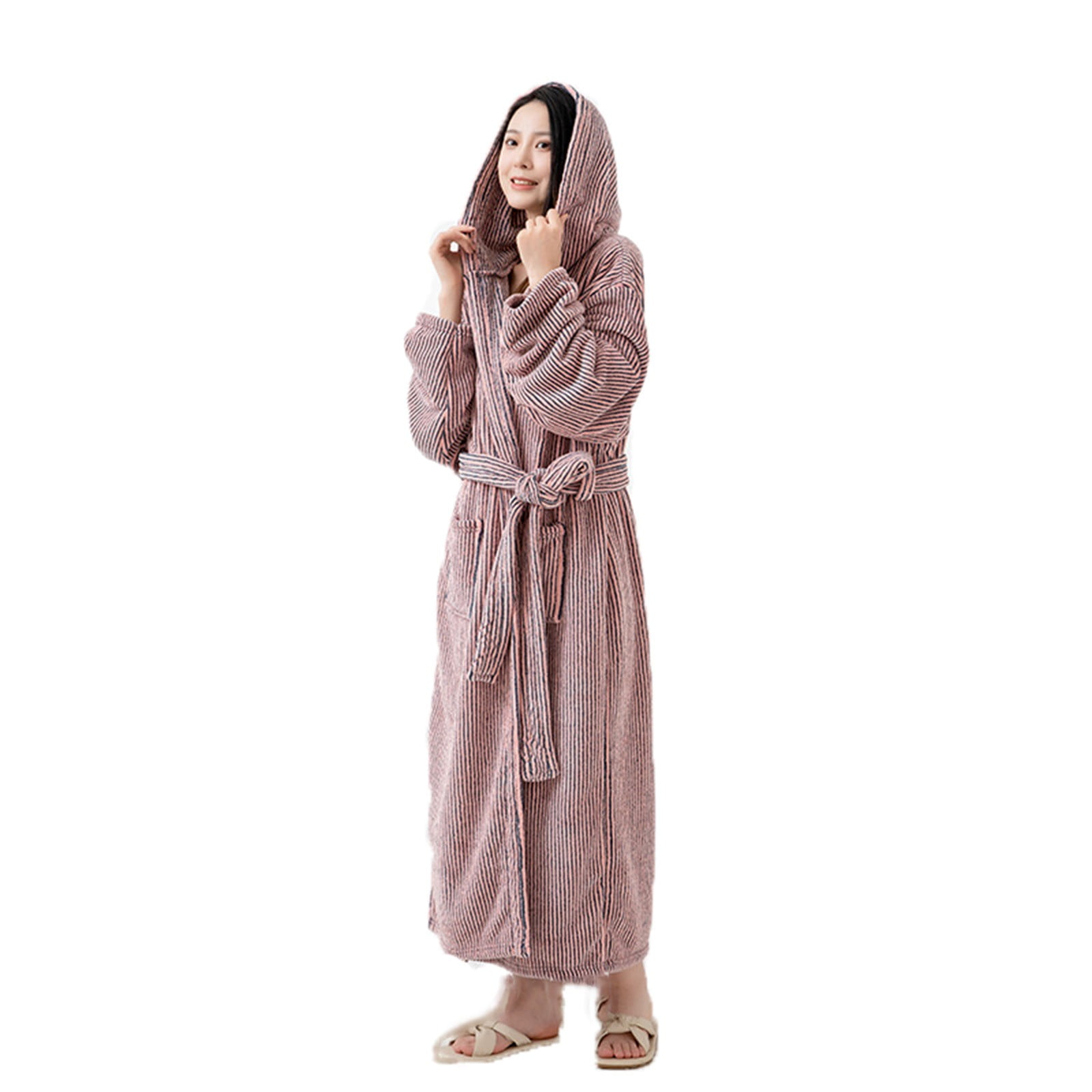 Fuzzy Soft Robes for Women Men, Long Plush Soft Robe Fluffy Warm ...