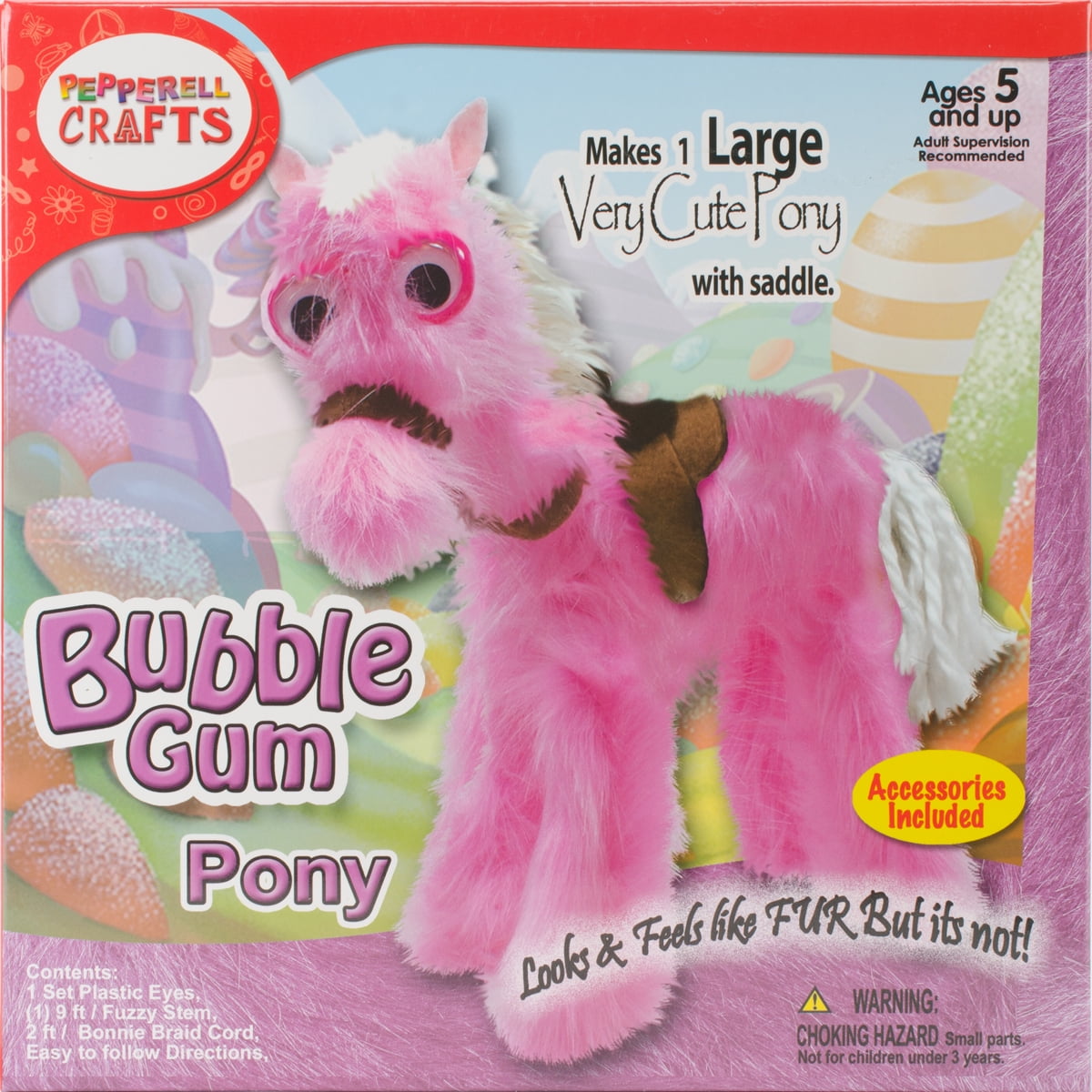 Fuzzy Stem Kit - Bubblegum Pony - Walmart.com