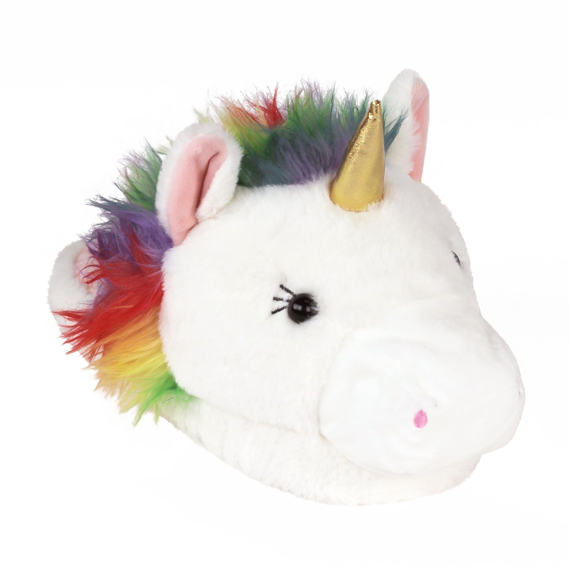 Fuzzy Unicorn Slippers - Walmart.com