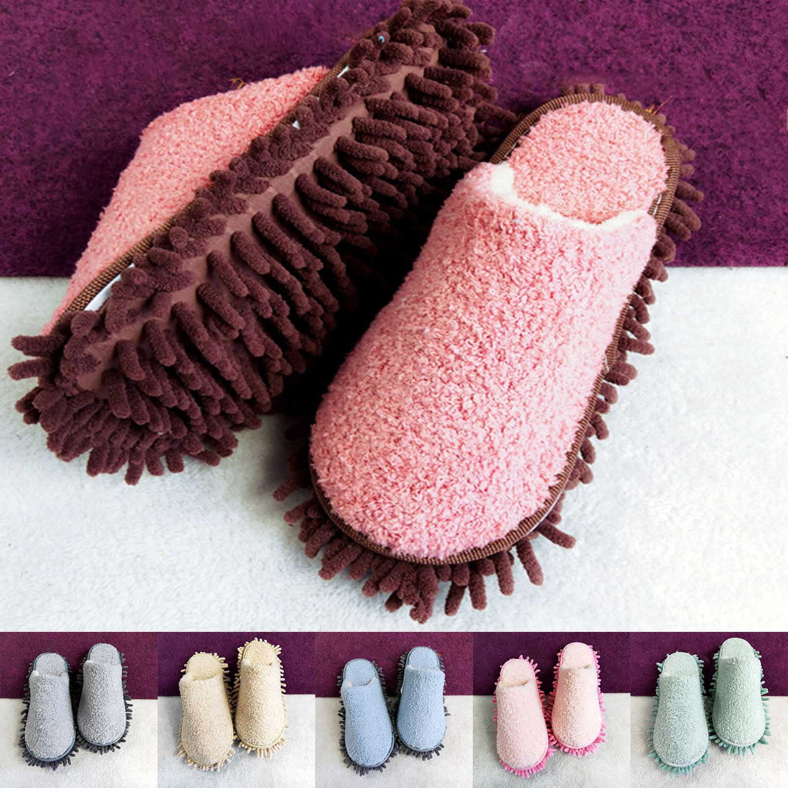 Fuzzy Womens Slipper Warm Comfy Memory Foam House Slippers Knitted ...