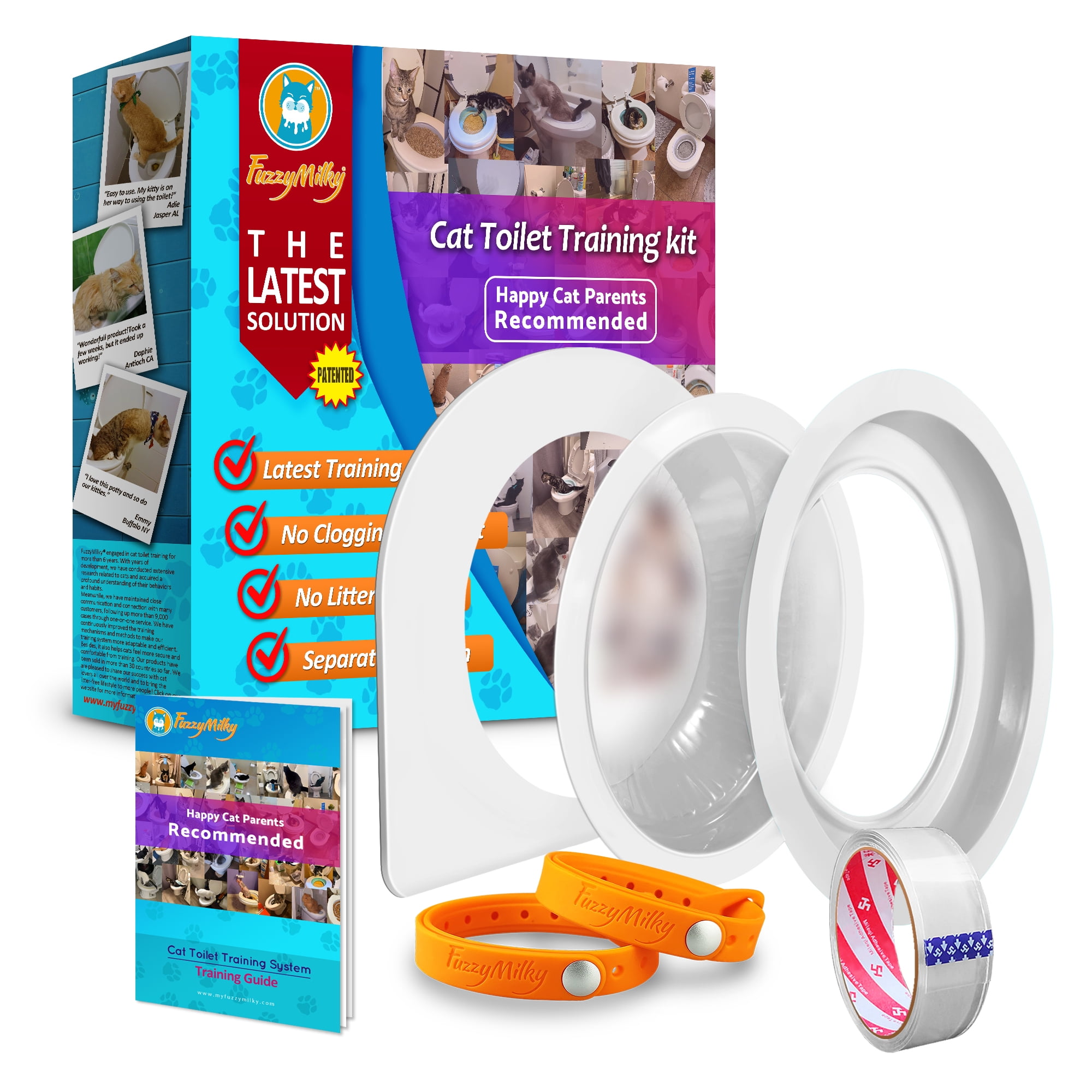 FuzzyMilky Cat Toilet Training System 2022 - Teach Cat to Use Toilet ...
