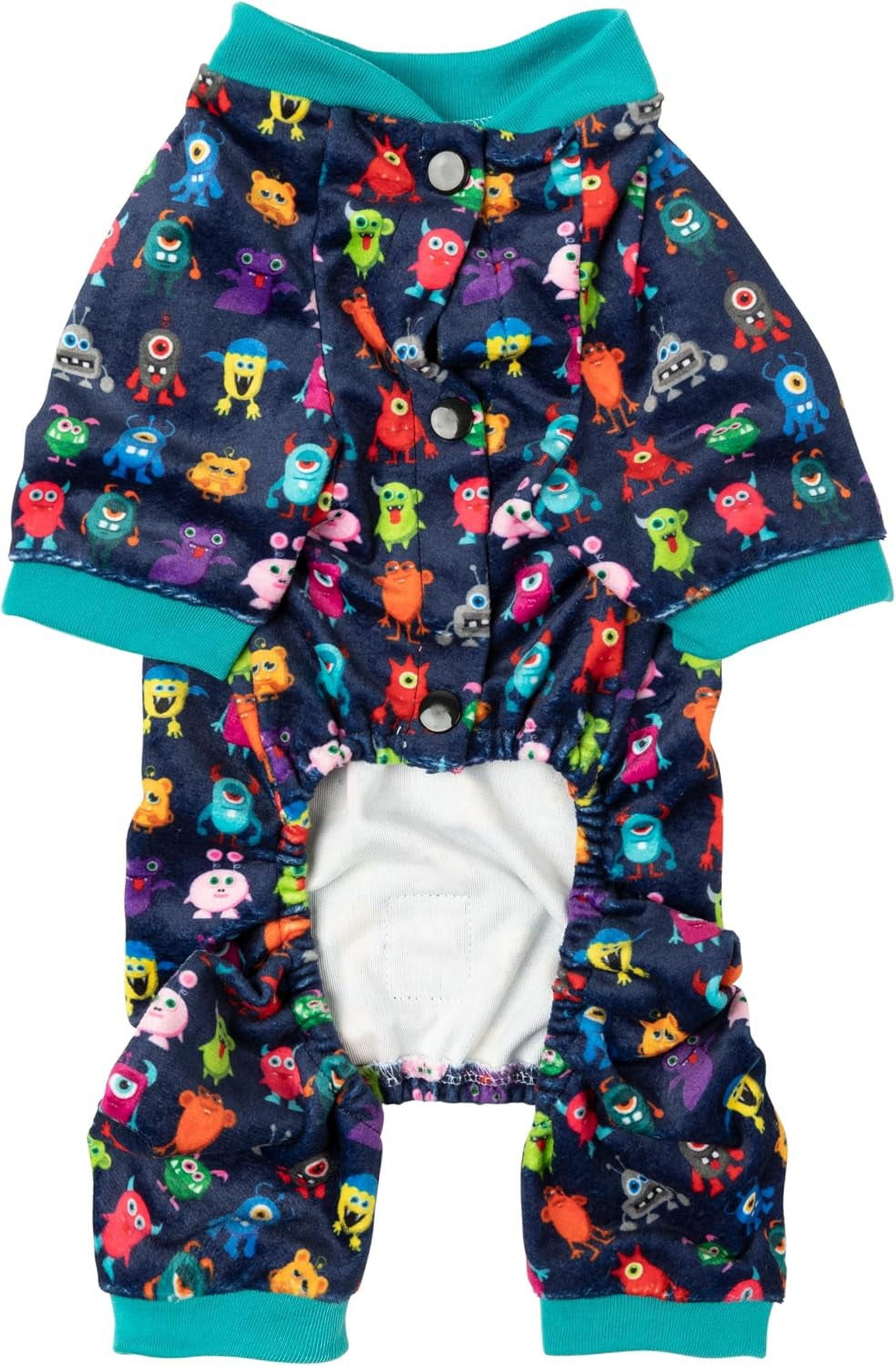 Fuzzyard The Yardsters Monsters Pajamas for Dogs (Size 4) Multicolored ...