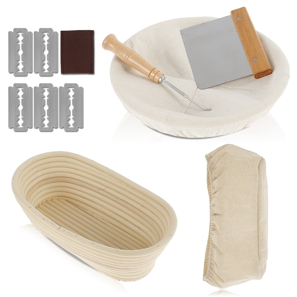 Free Shipping! Fvkrnyz 2PCS Bread Proofing Baskets Set 10Inch Round and ...