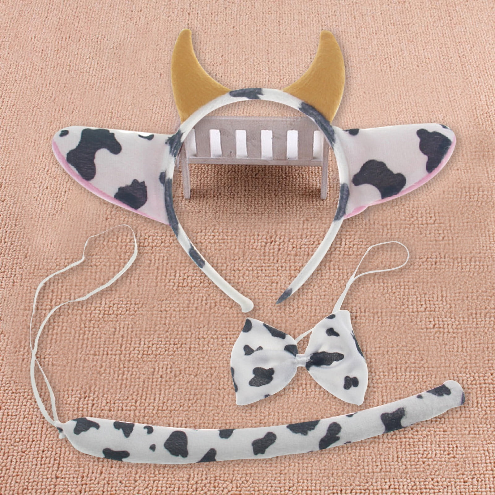 Fvsianol Cow Headband Cartoon Hair Hoop Cartoon Headband Ultra Light ...