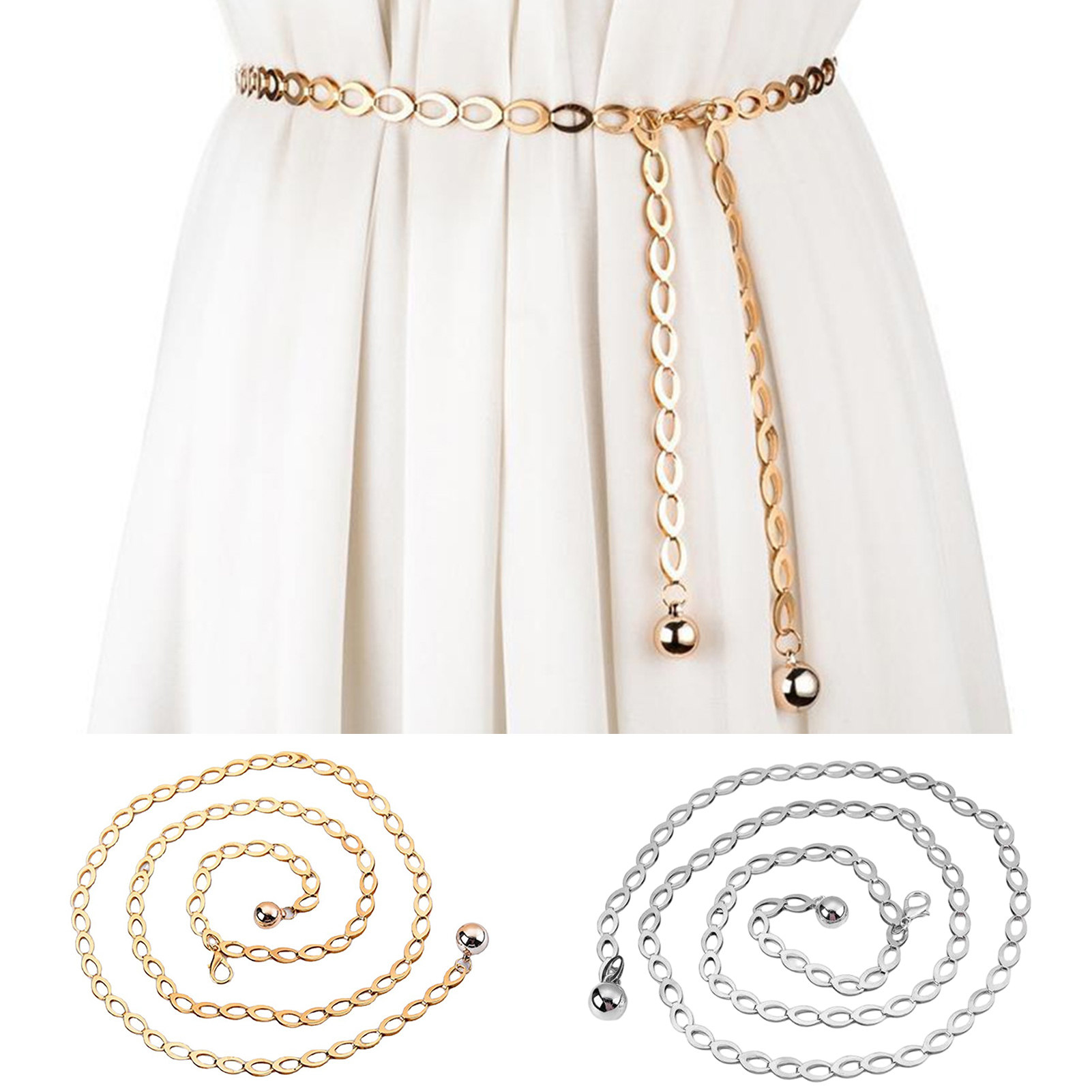 Fvsianol Waist Chain Body Chain Adjustable Extension Chain Waist Chain ...