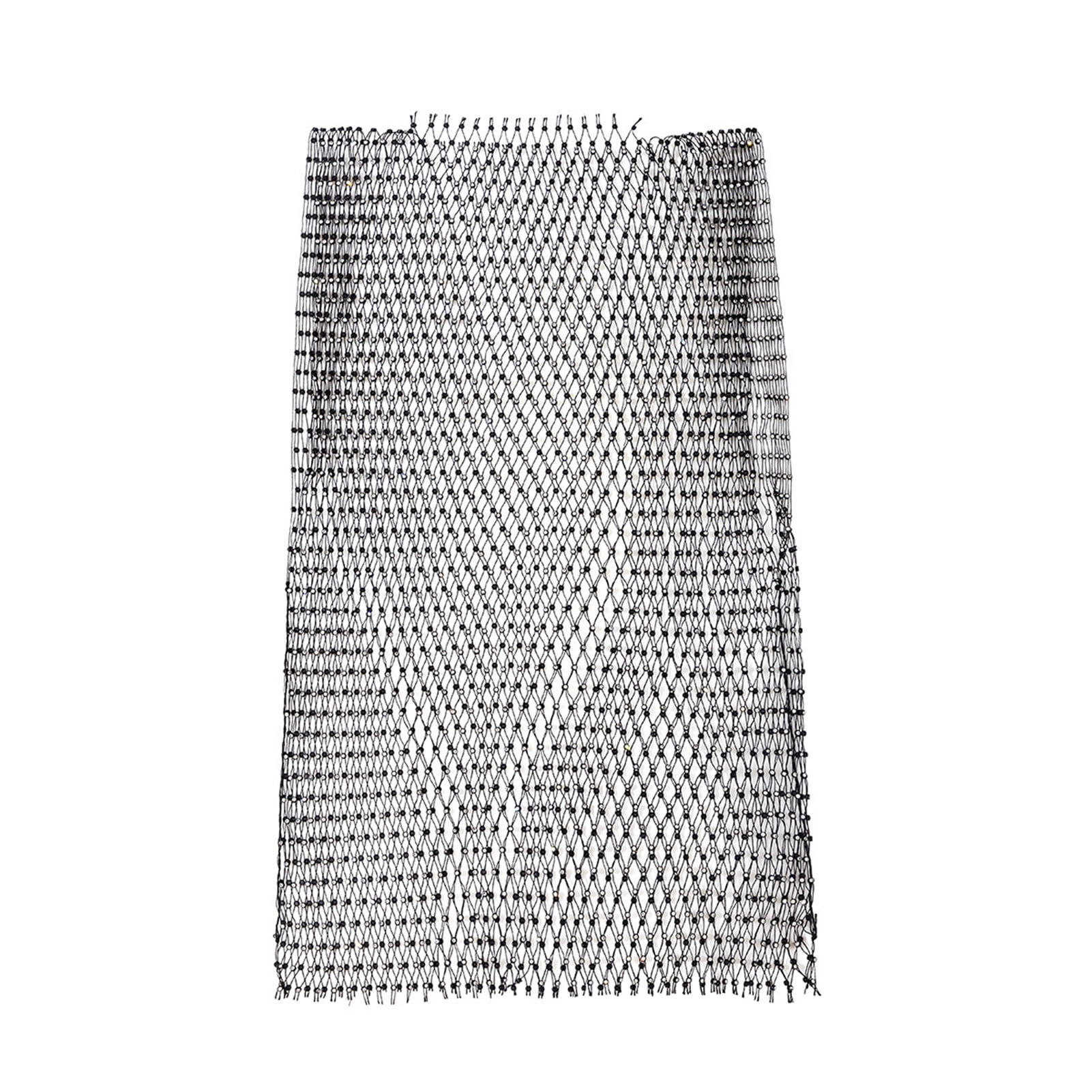 Fvsianol Women Tops Fishnet Shirts Women Top Sparkling Rhinestones See ...