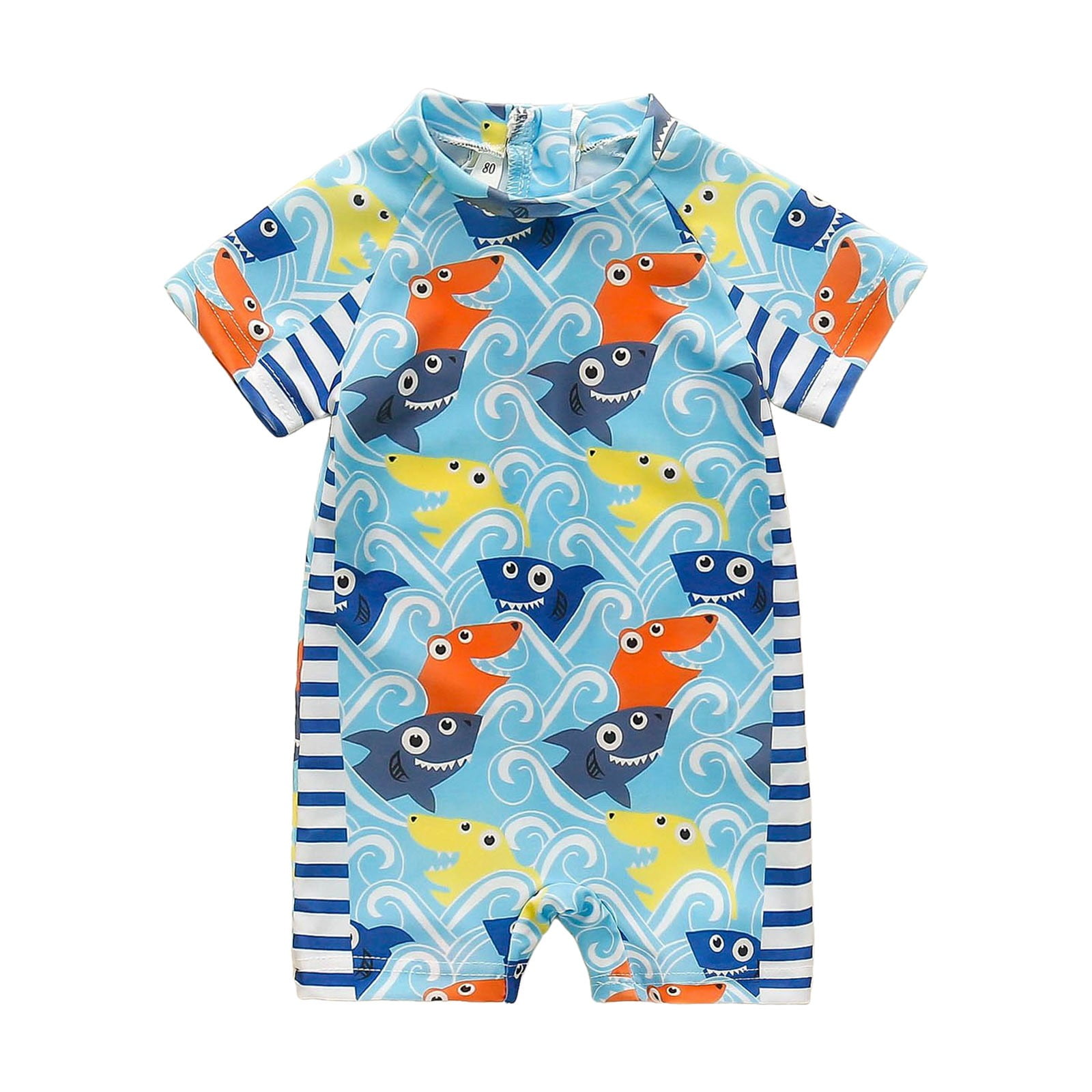 Fvwitlyh Boys Rash Guard Swimsuit Boys Swimwear One Piece Rash Guard ...